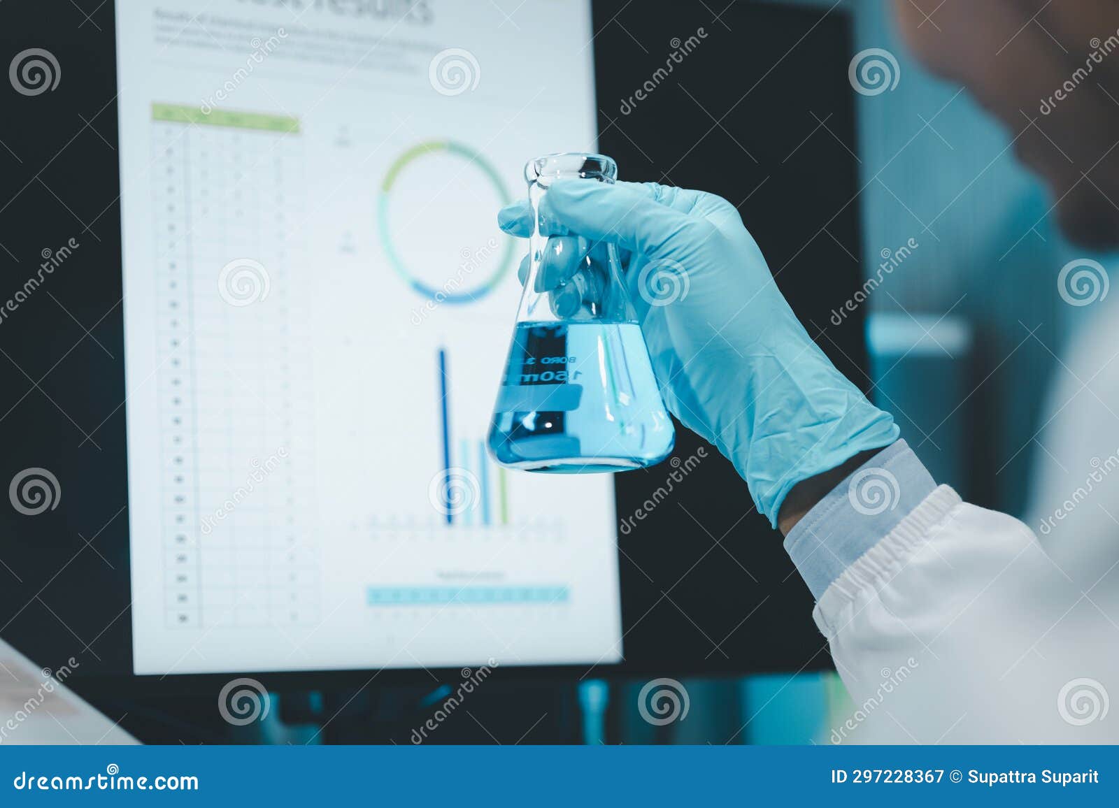 Chemist is Chemically Analyzing Test Tubes, Chemist is Doing an ...