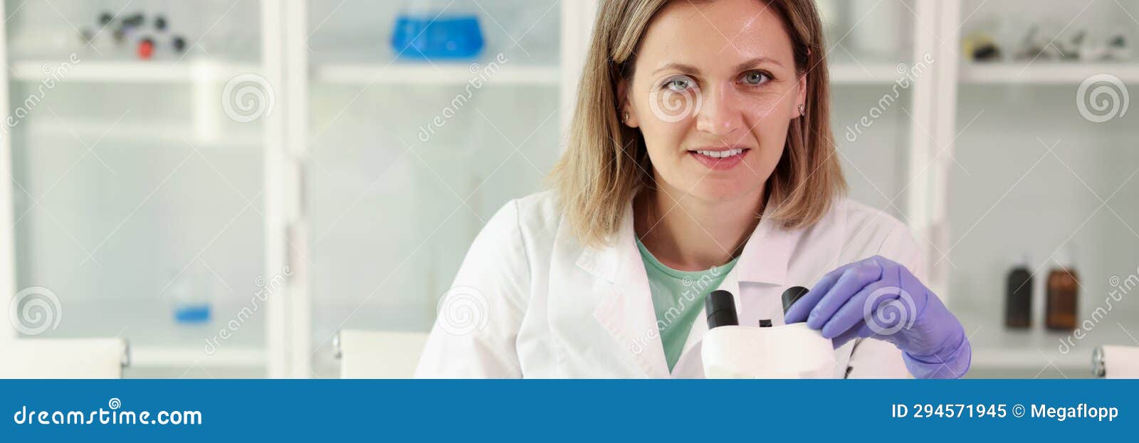 Chemist Examines Vitamin Capsules Working in Laboratory Stock Image ...