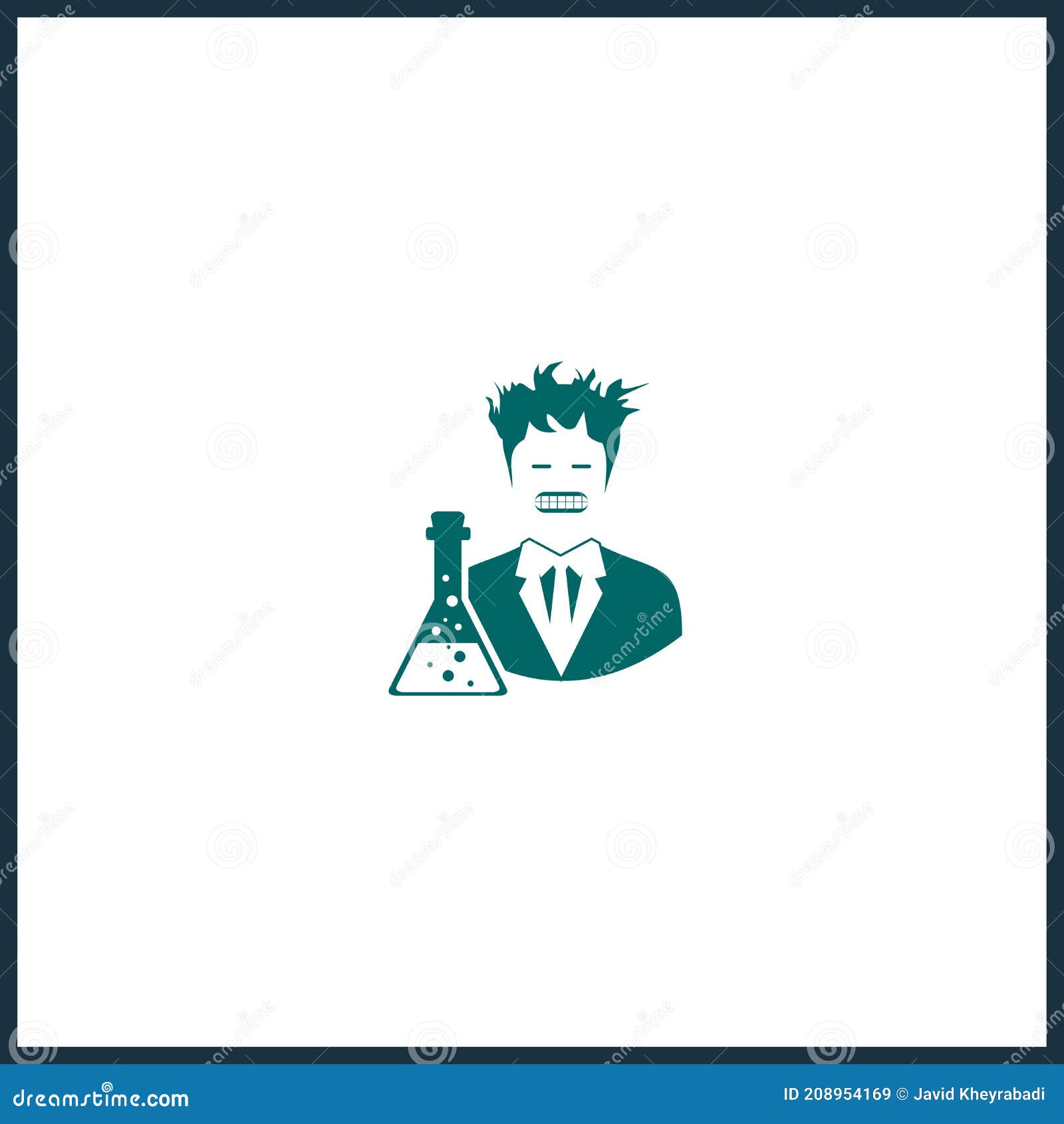 Chemist Icon. Chemistry Logo. Scientist Simple Icon. Chemist Icon Stock ...