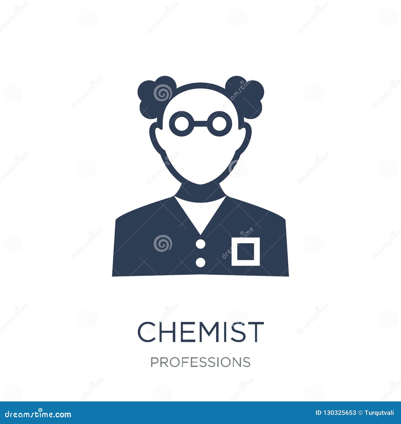 Chemist Icon. Trendy Flat Vector Chemist Icon on White Background from ...