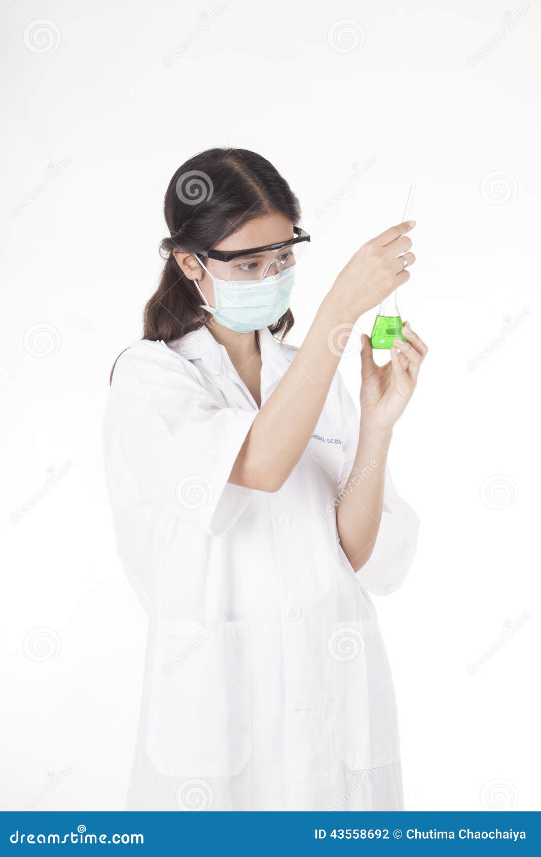 A Chemist stock photo. Image of project, coat, race, attractive - 43558692