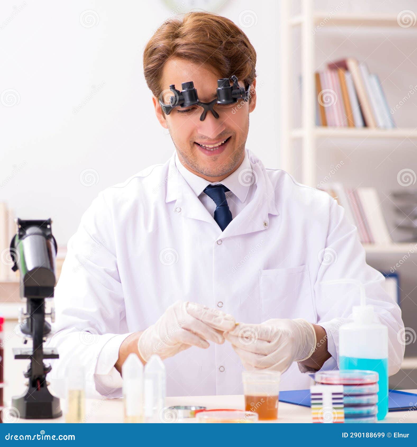 Chemist in the Lab Checking with Ph Strips Stock Image - Image of ...
