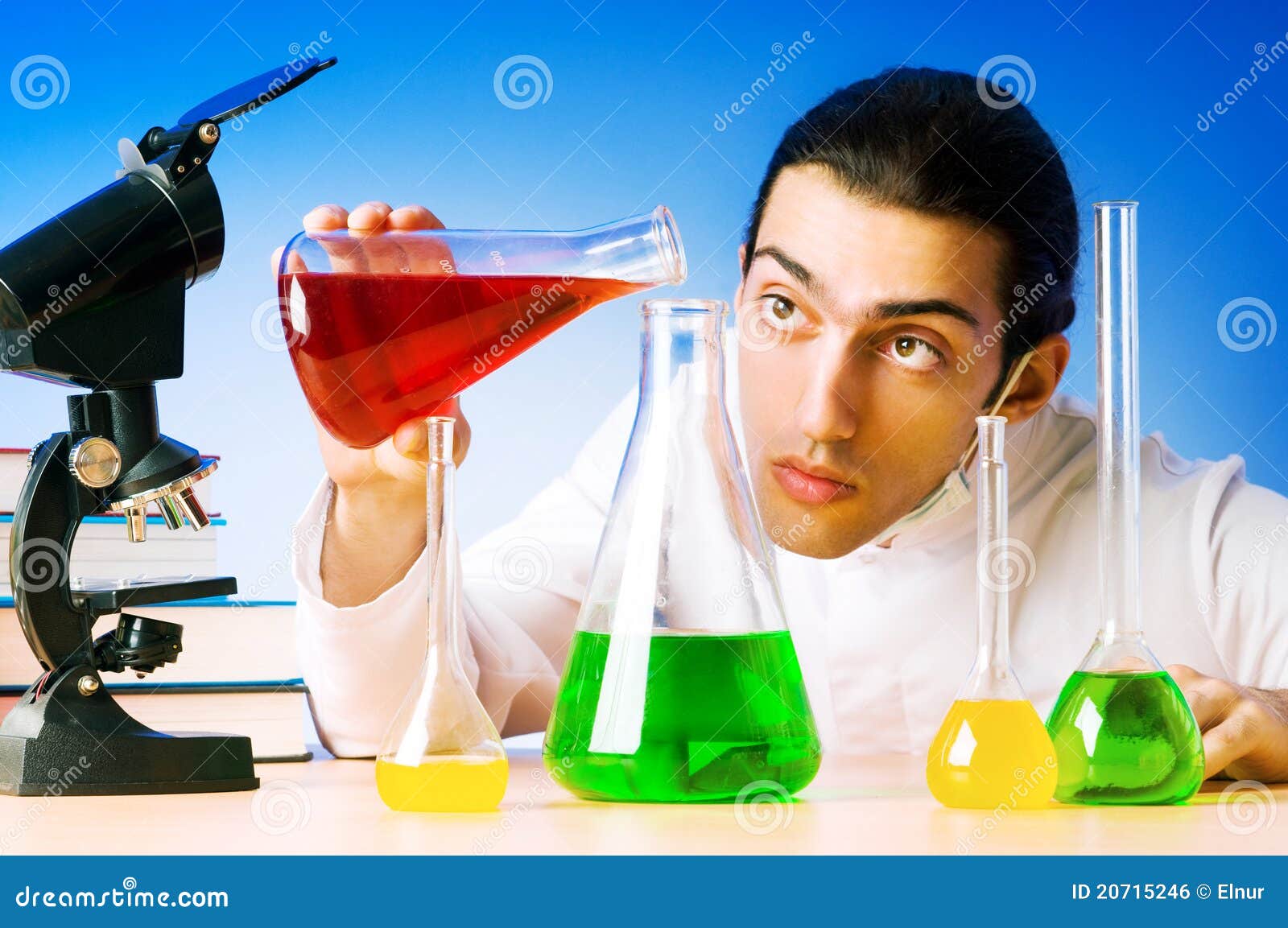 Chemist in the Lab Experimenting Stock Photo - Image of googles ...