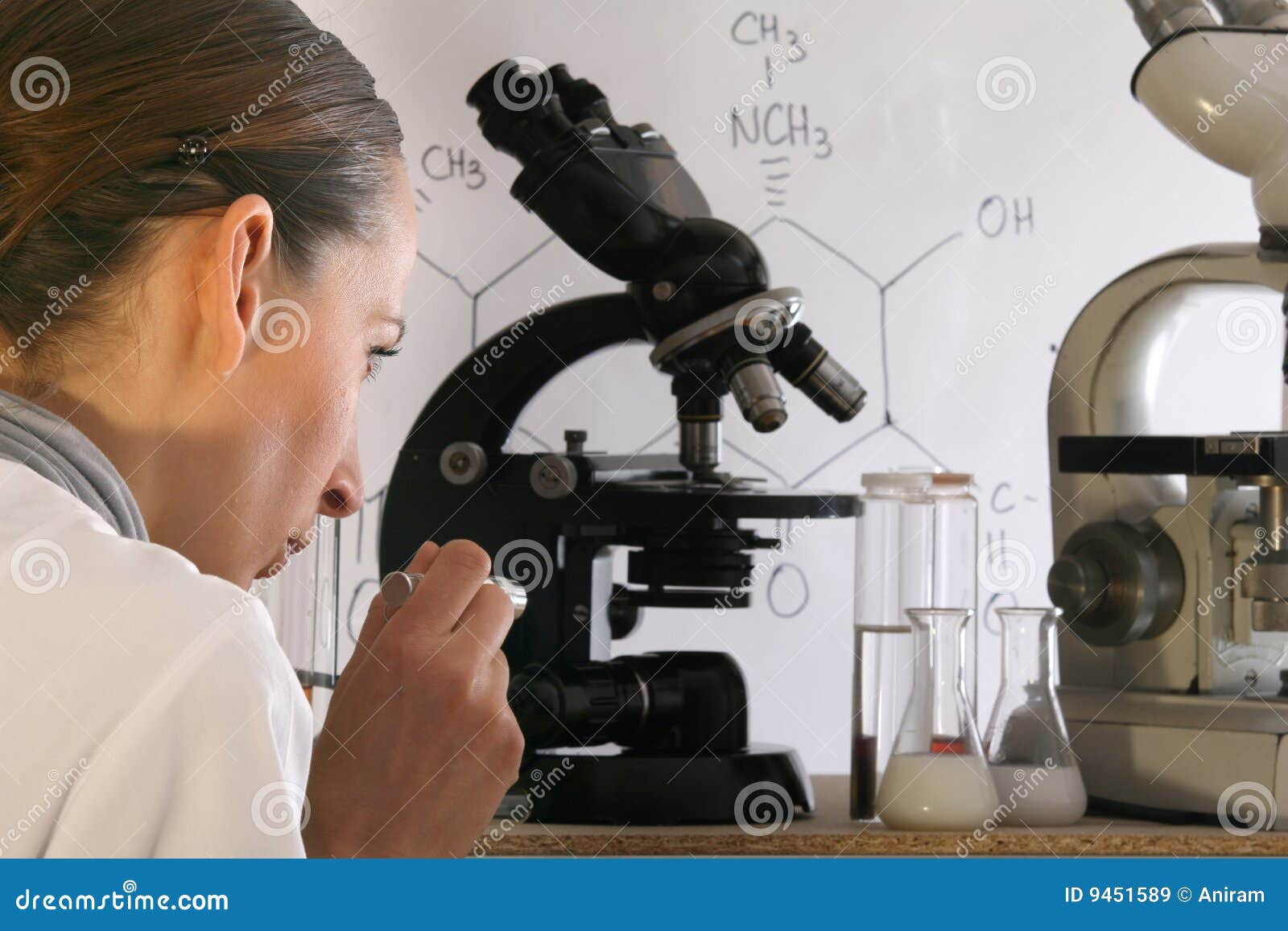 Chemist in laboratory stock image. Image of student, research - 9451589