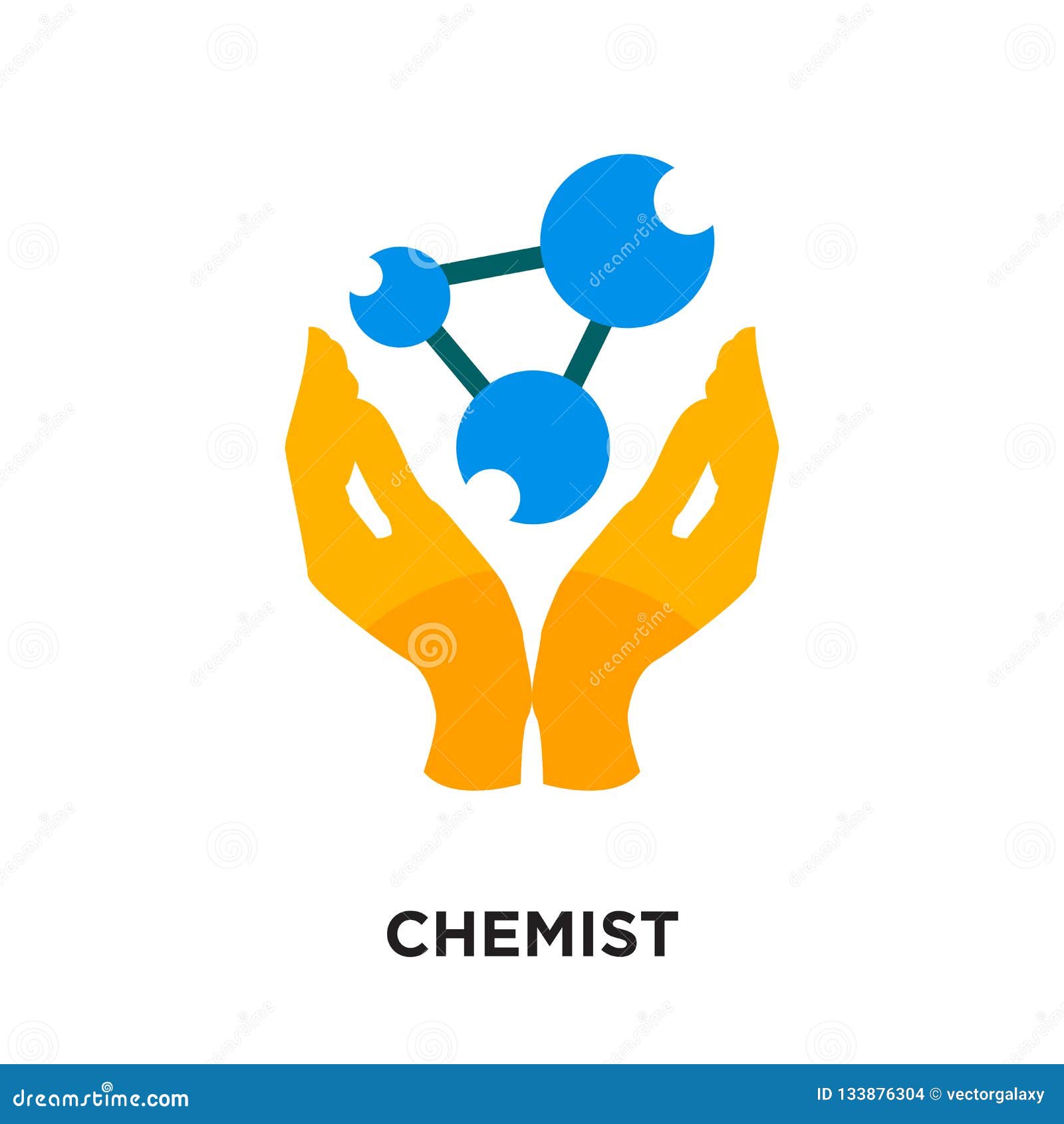 Chemist Logo Isolated on White Background for Your Web, Mobile a Stock ...