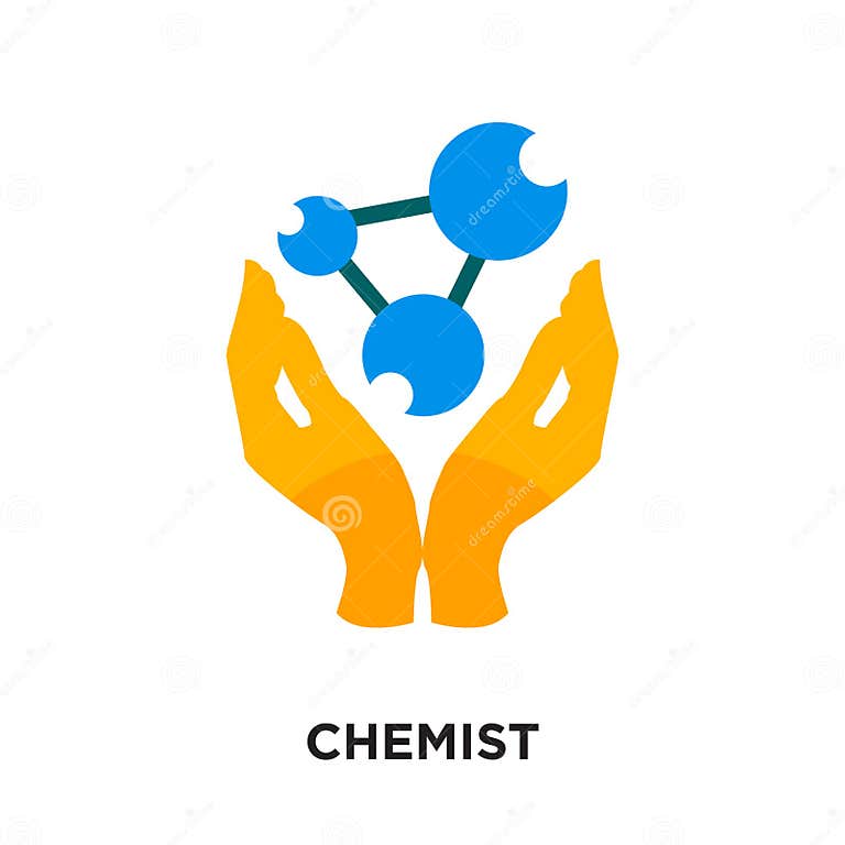 Chemist Logo Isolated on White Background for Your Web, Mobile a Stock ...