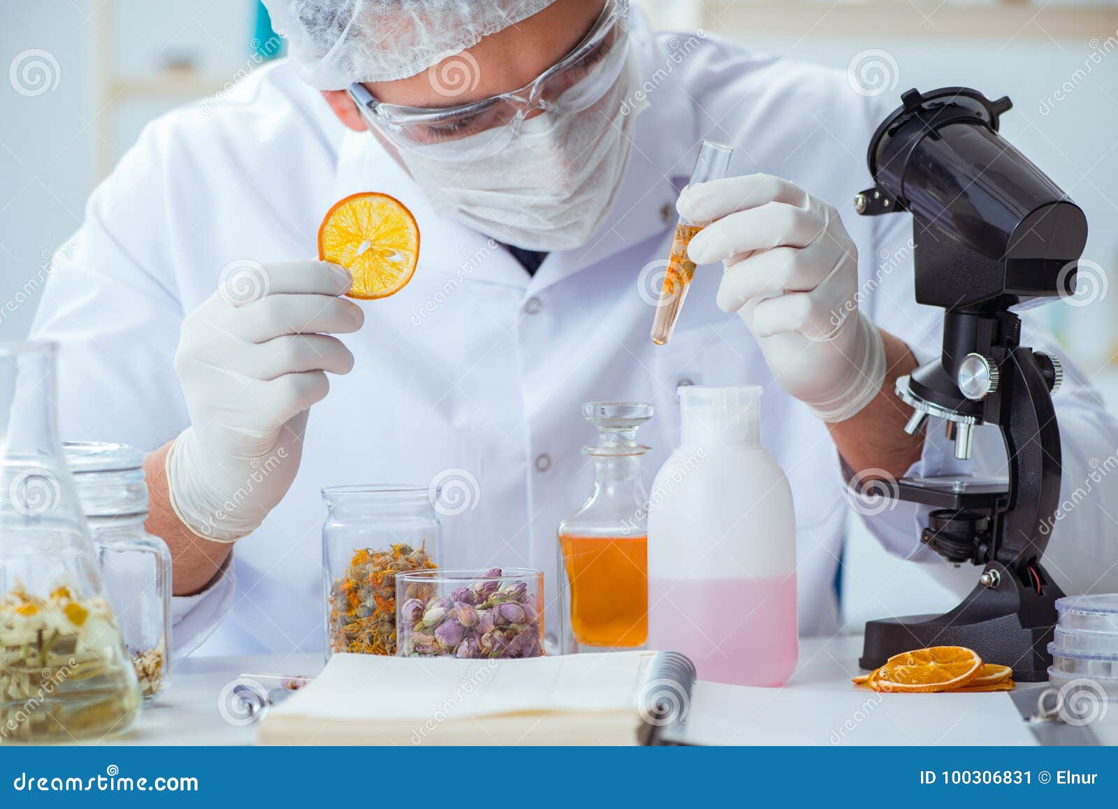 The Chemist Mixing Perfumes in the Lab Stock Image - Image of mixing ...