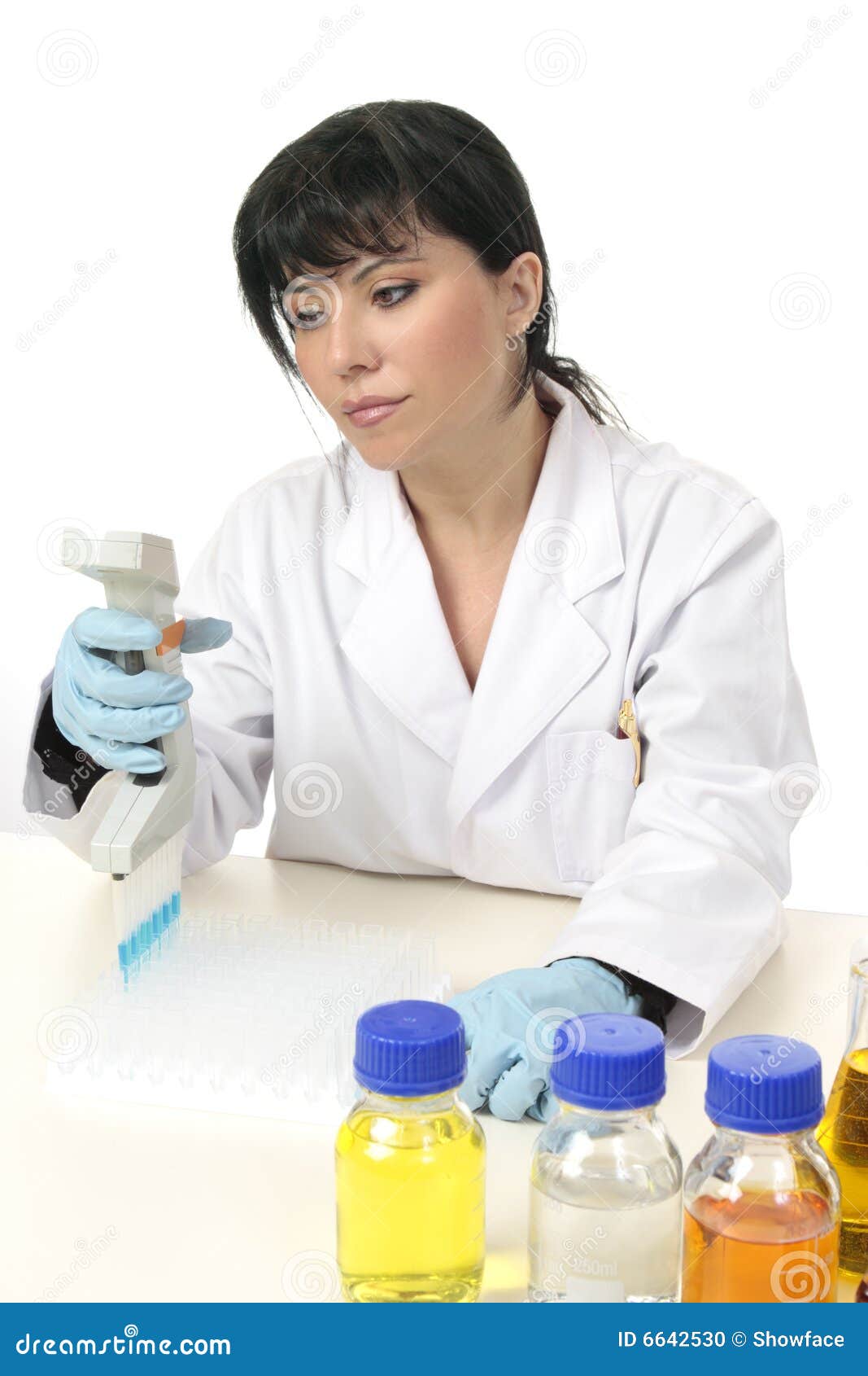 Chemist or Pharmacologist stock photo. Image of white - 6642530