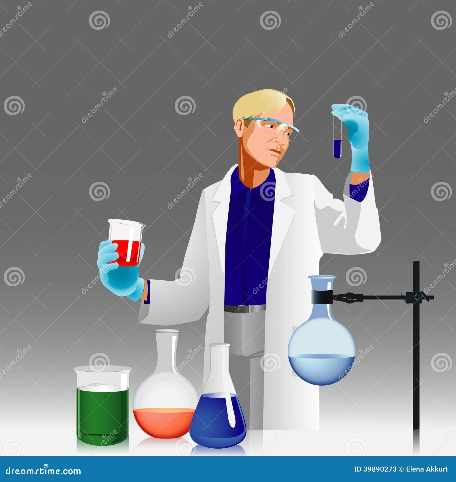 Chemist stock vector. Illustration of classical, opera - 39890273