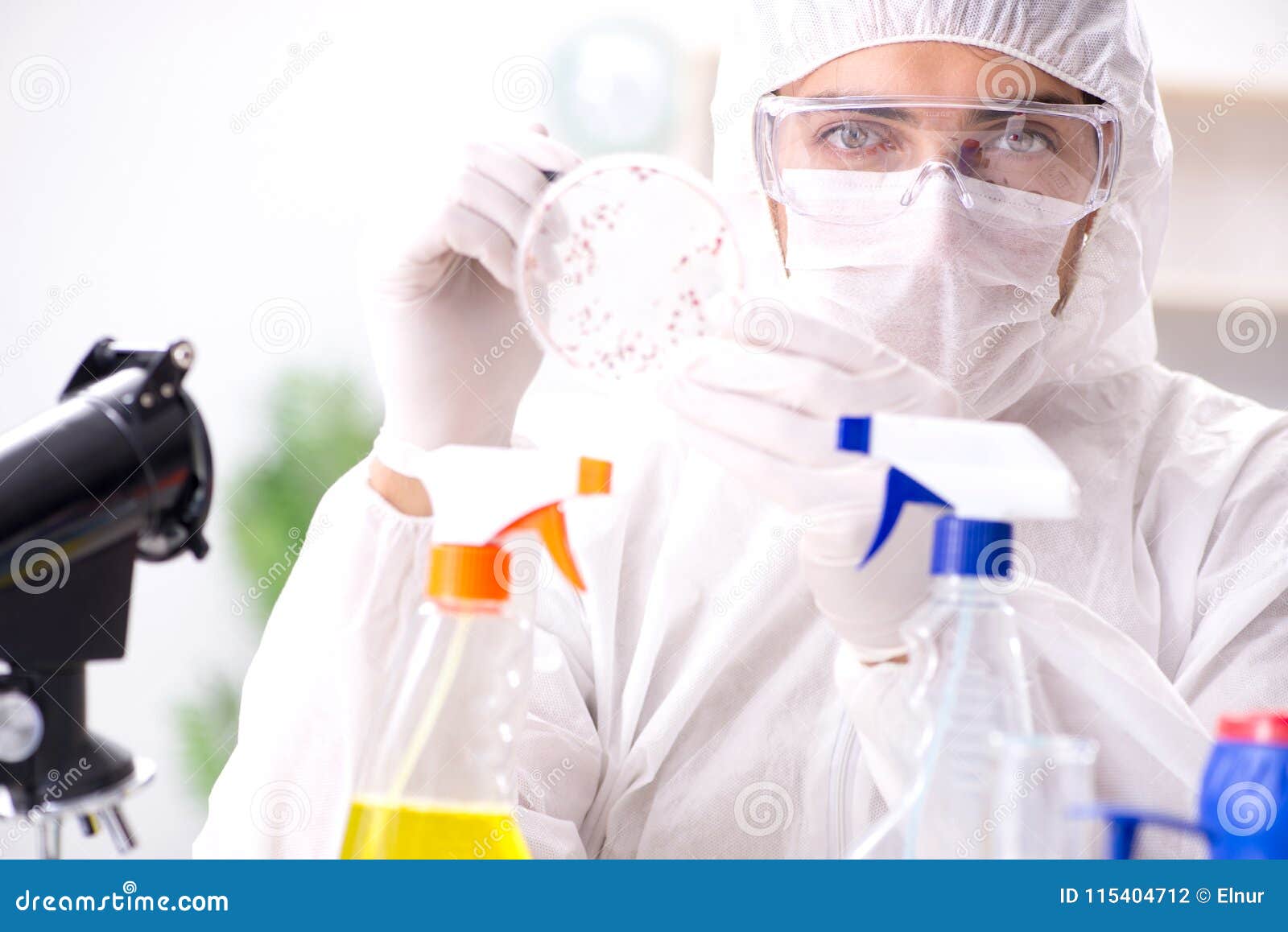 The Chemist Testing Chemical Substances in Lab Stock Photo - Image of ...
