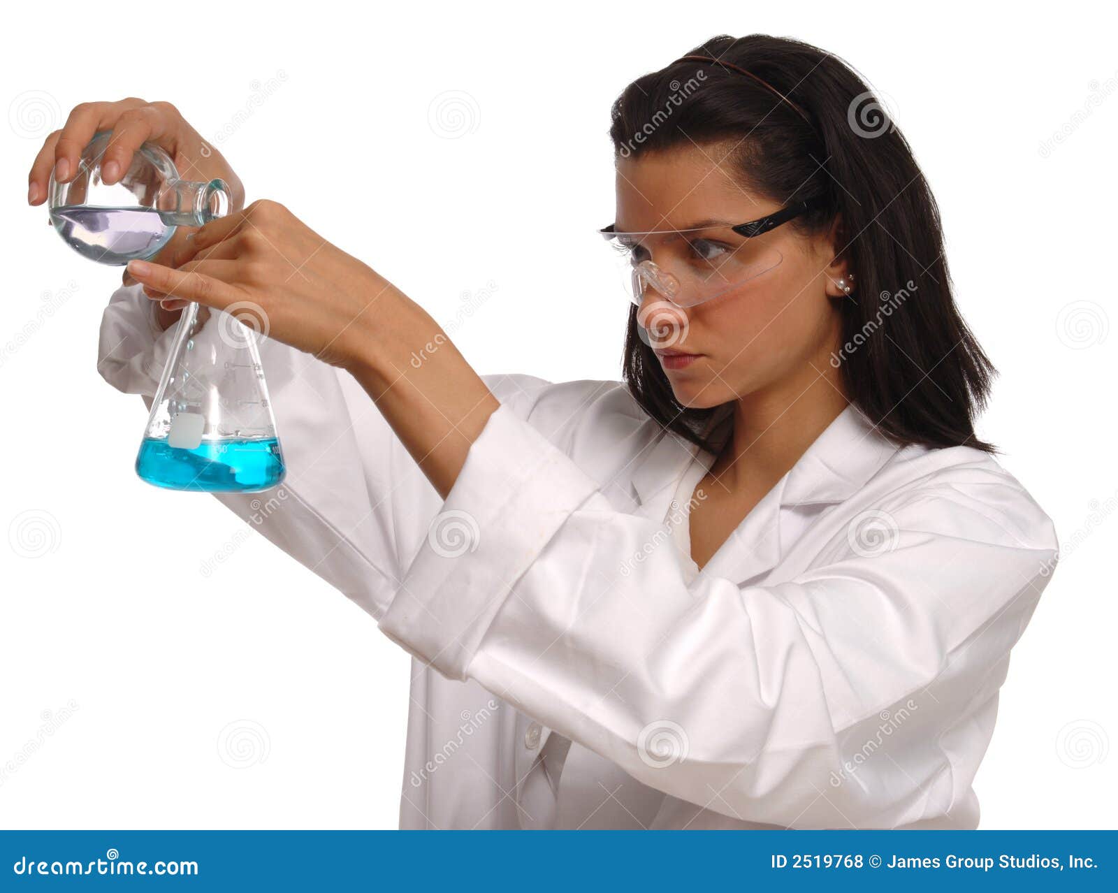 Chemist on white stock photo. Image of chemistry, research - 2519768