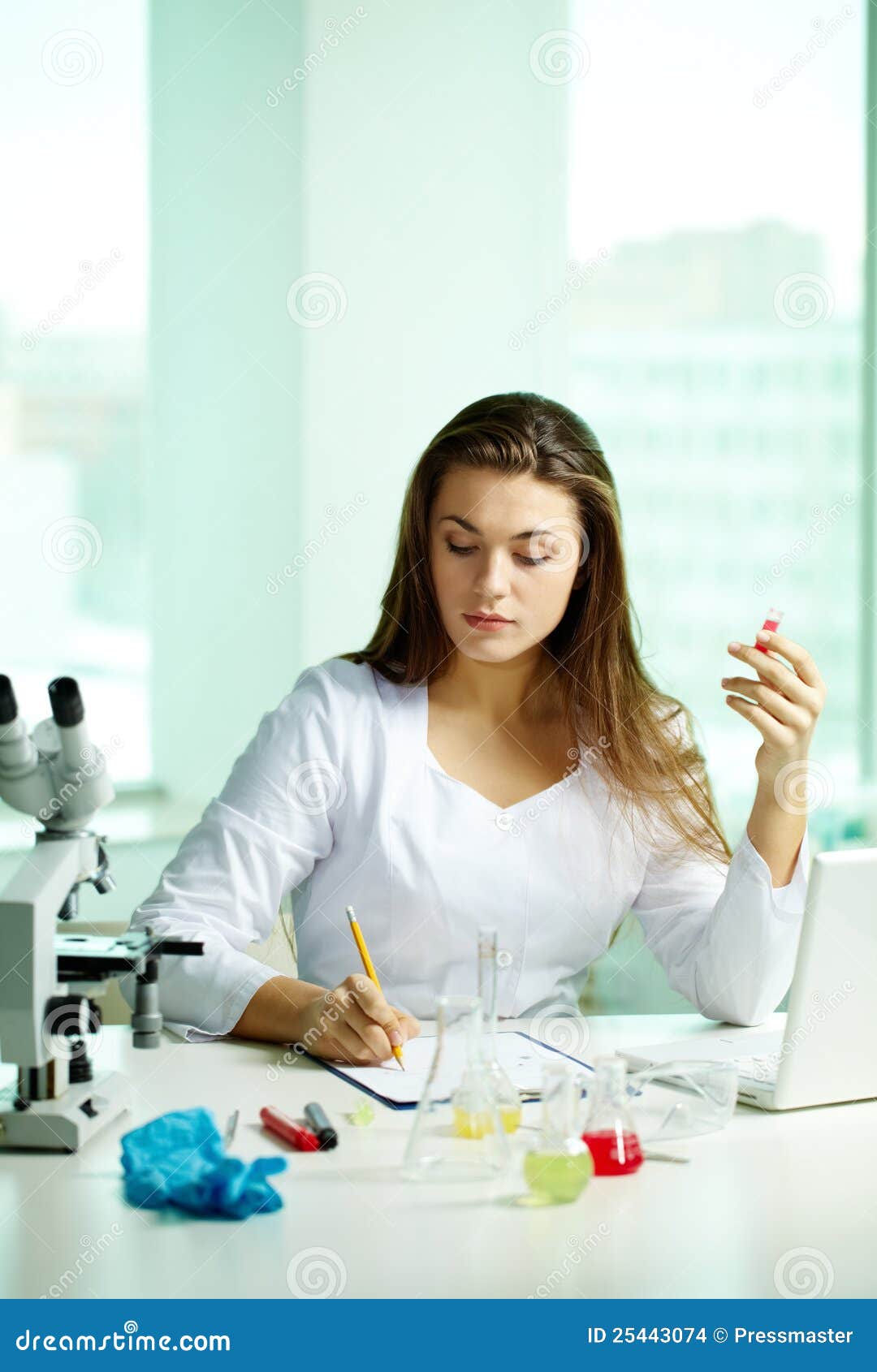 Chemist at work stock photo. Image of expert, note, busy - 25443074