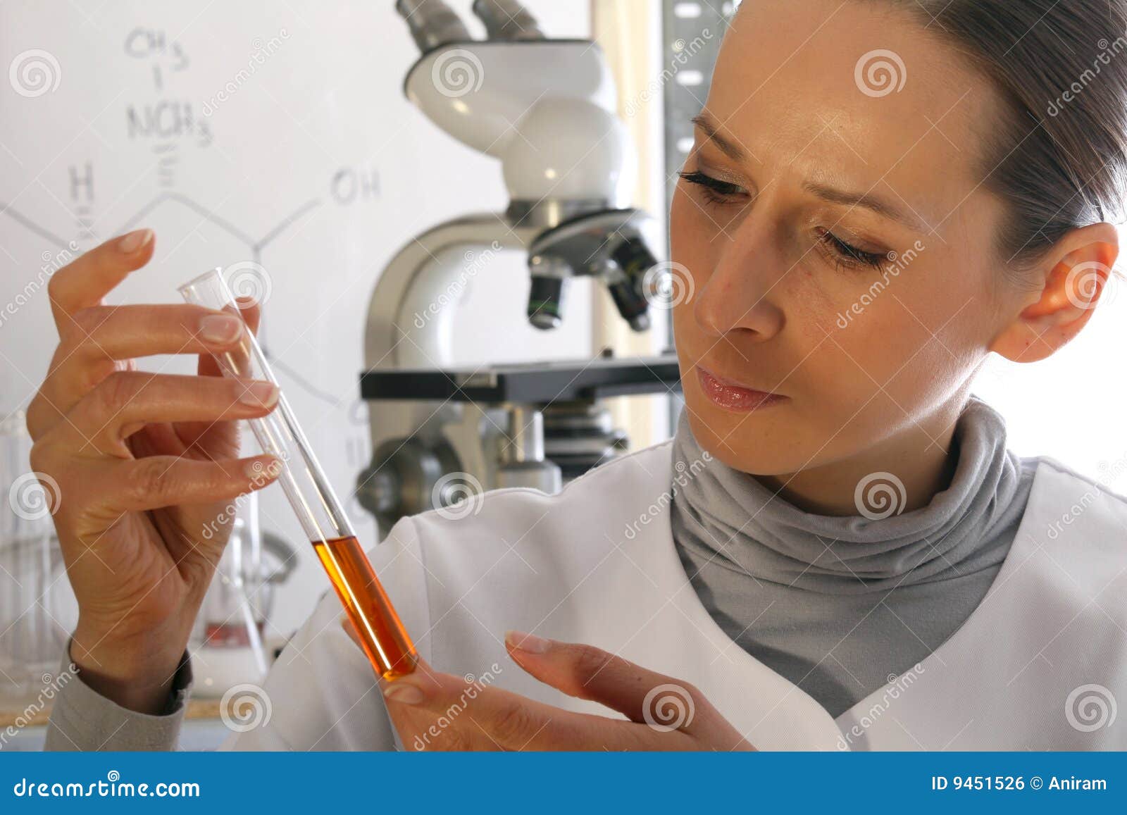 Chemist working stock photo. Image of woman, analyzing - 9451526