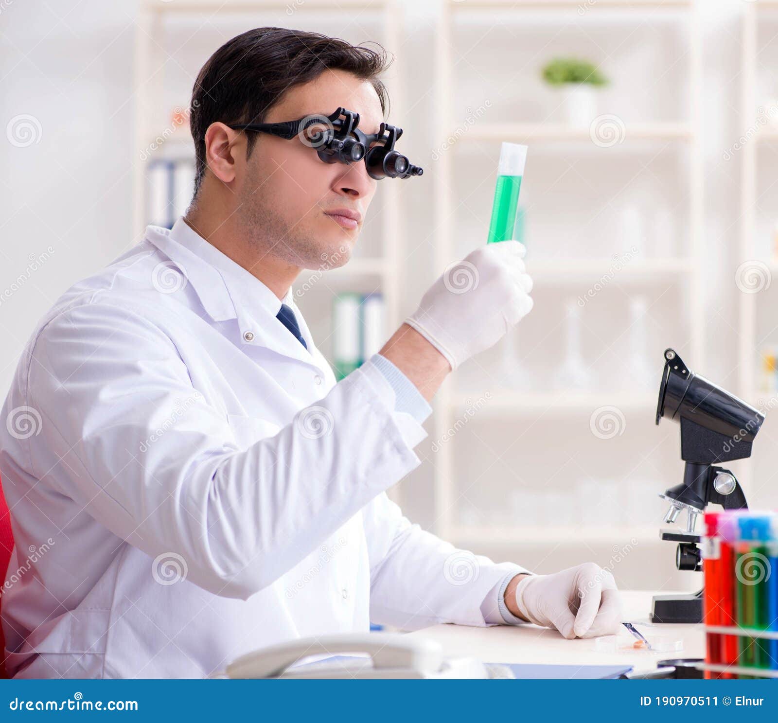Chemist Working on Cannabis Extract for Medical Purposes Stock Image ...