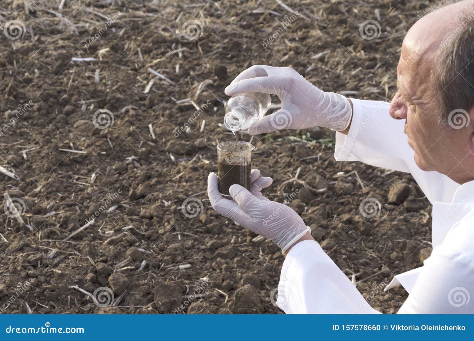 Laboratory Chemist Using Professional Glassware To Test and Analyze ...