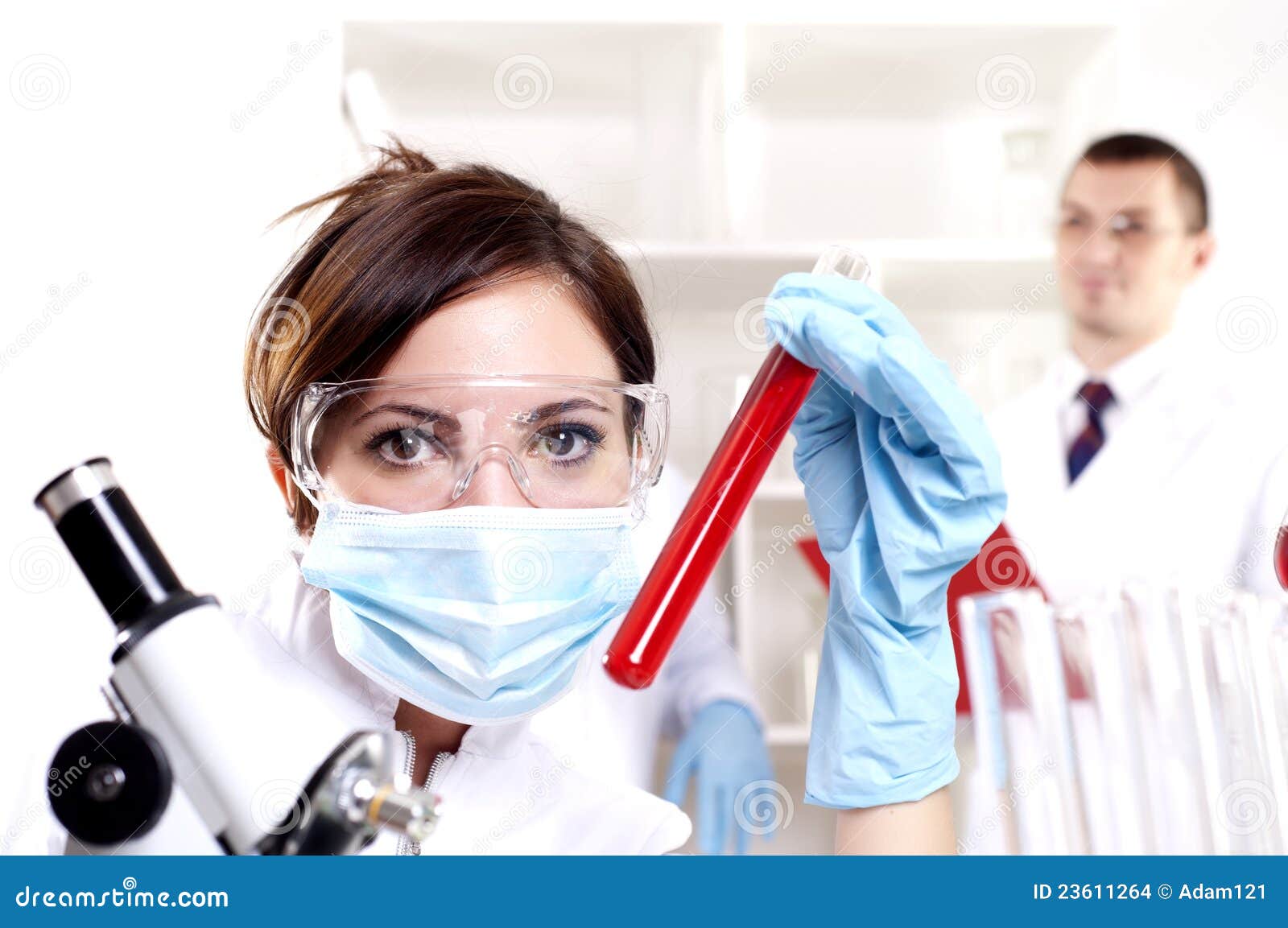 Chemist Working in the Laboratory Stock Photo - Image of beautiful ...