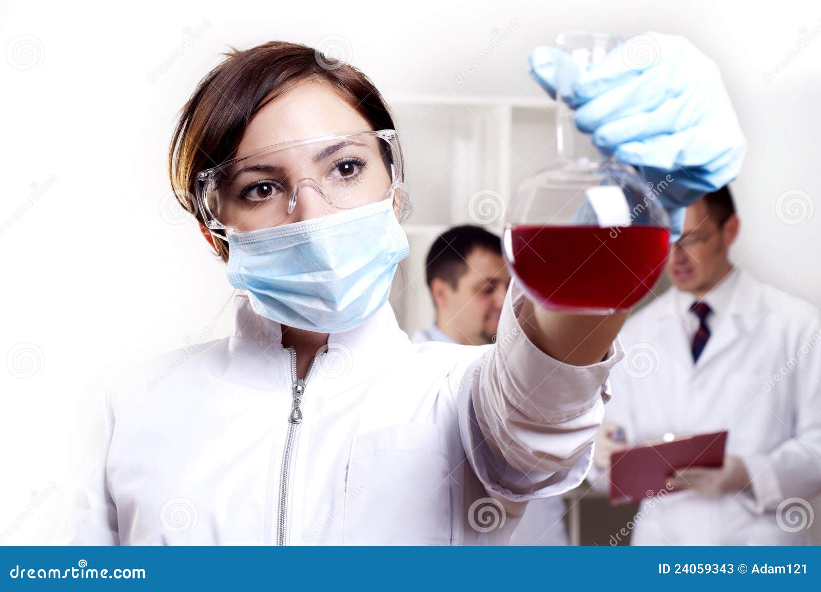 Chemist Working in the Laboratory Stock Image - Image of portrait ...