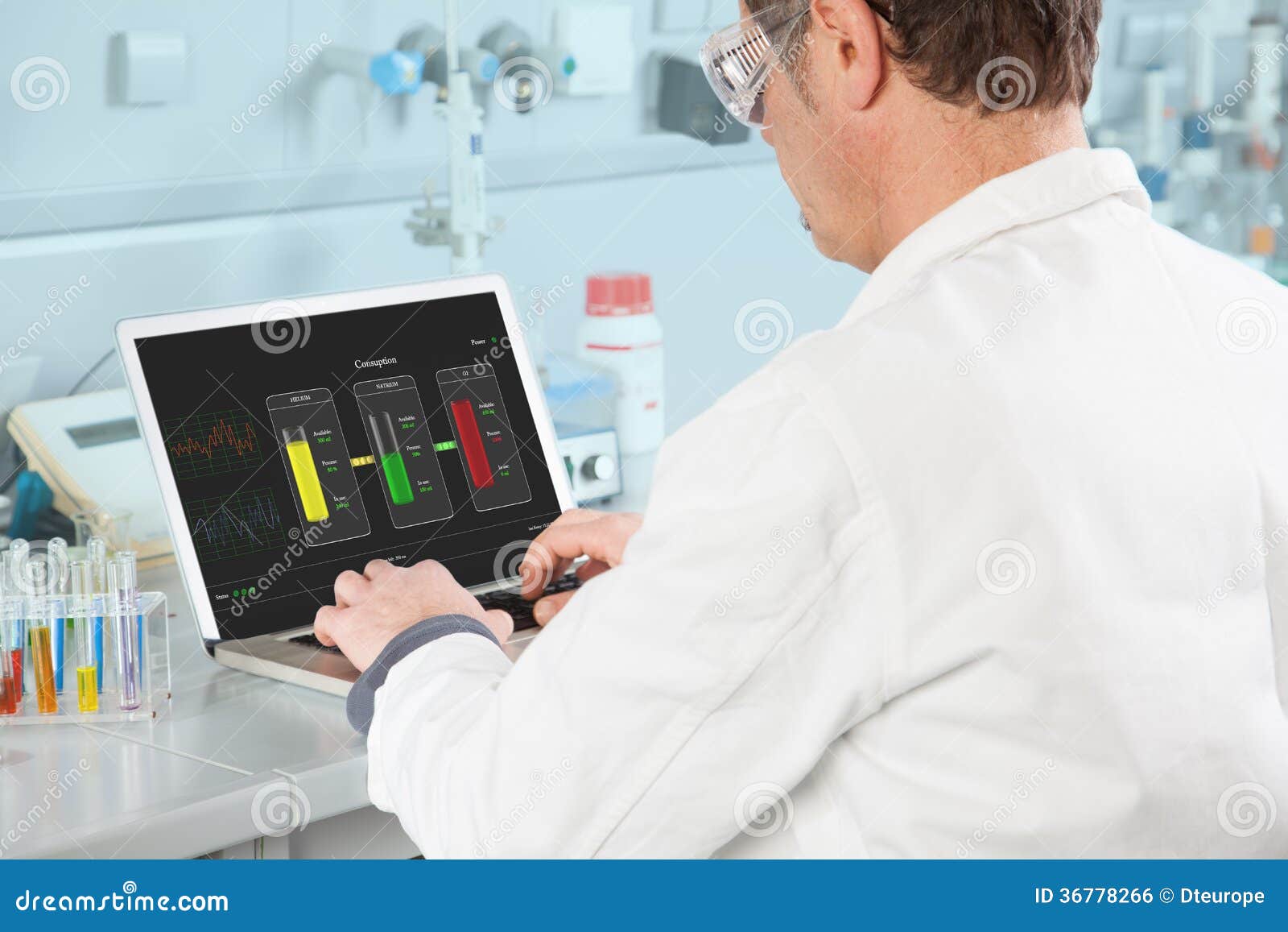 Chemist Workplace stock photo. Image of molecular, clinic - 36778266