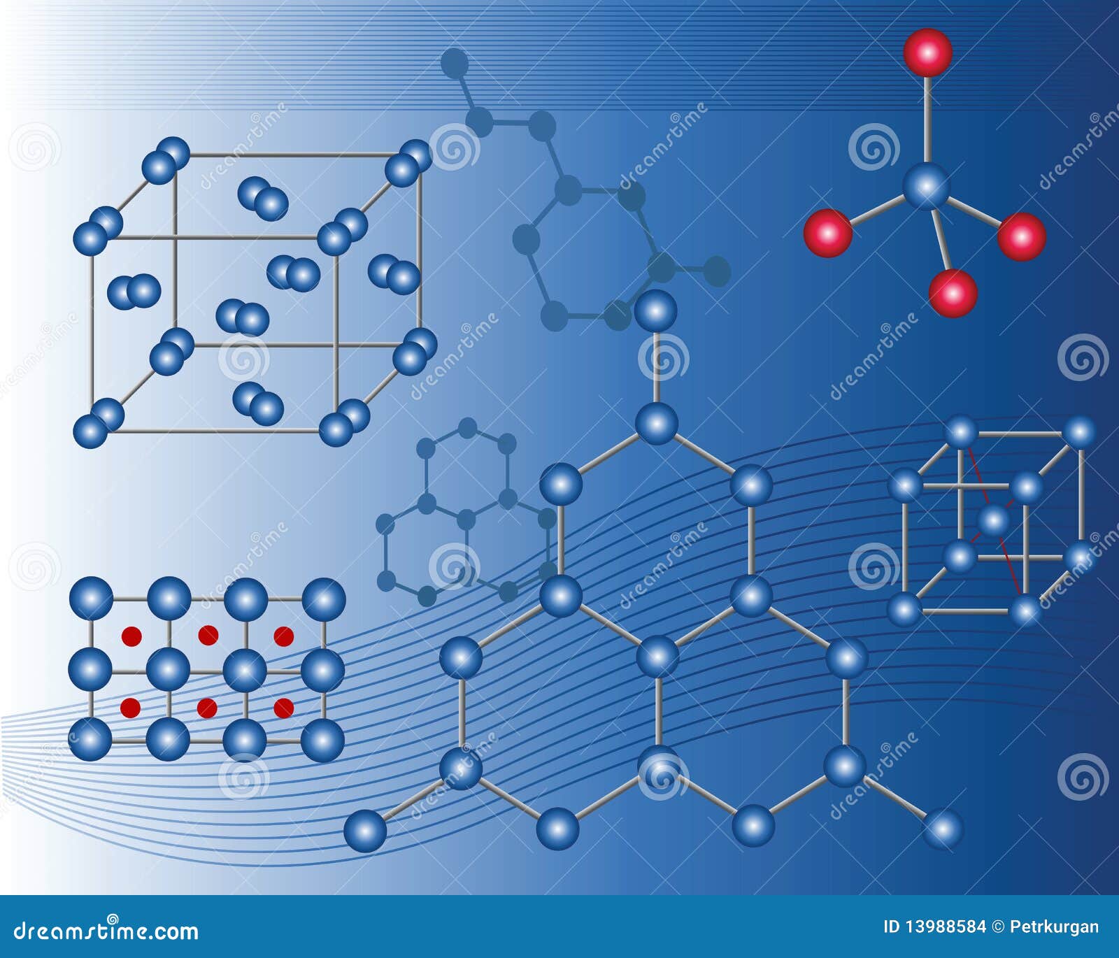 Chemistry stock vector. Illustration of chemical, particle - 13988584