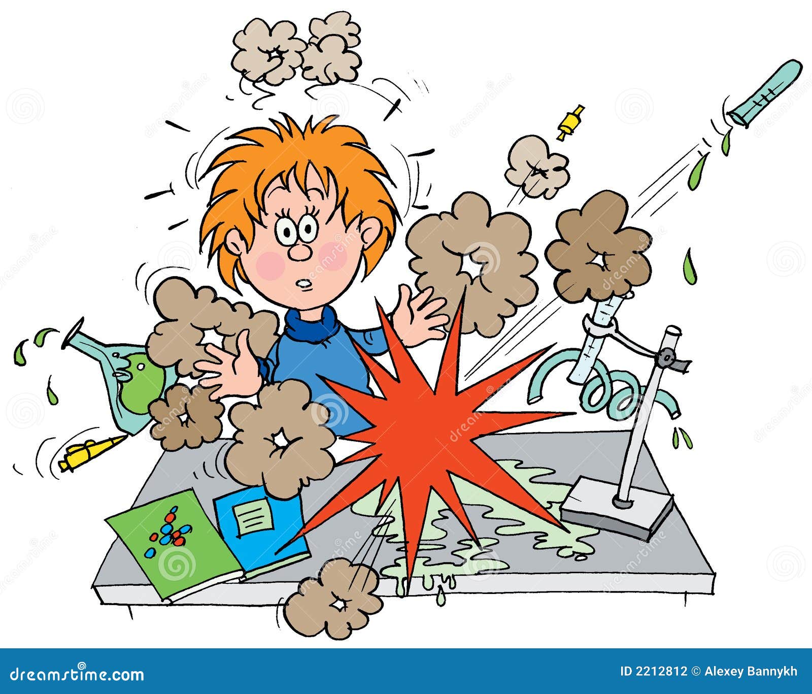Chemical Explosion Clipart