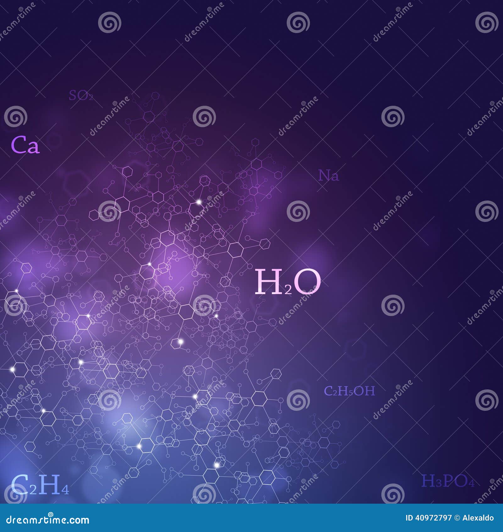 Chemistry Abstract Background Stock Illustration - Illustration of ...