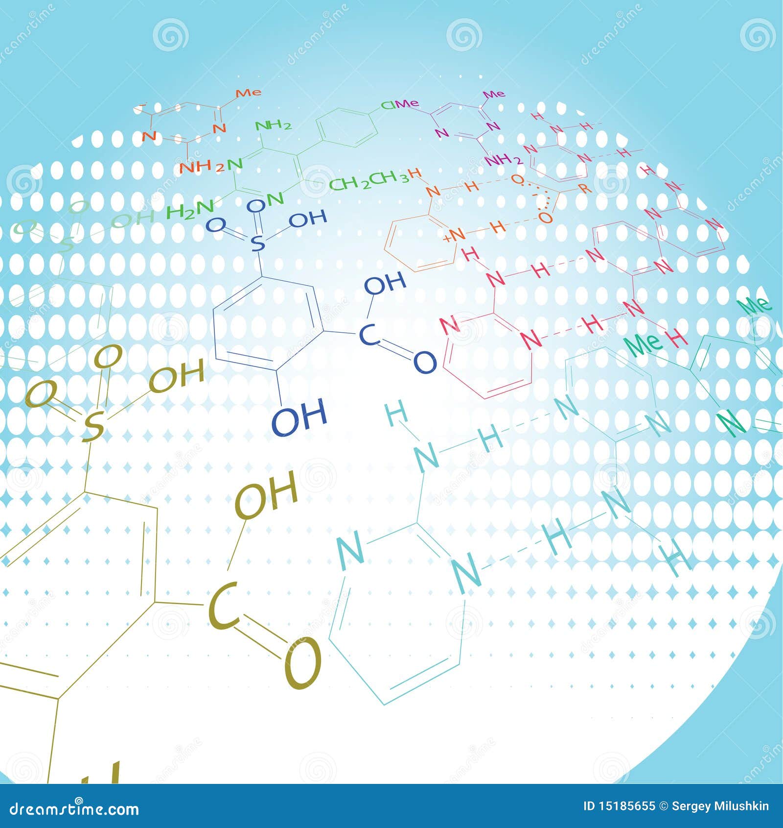 Chemistry abstract design stock vector. Illustration of medical - 15185655