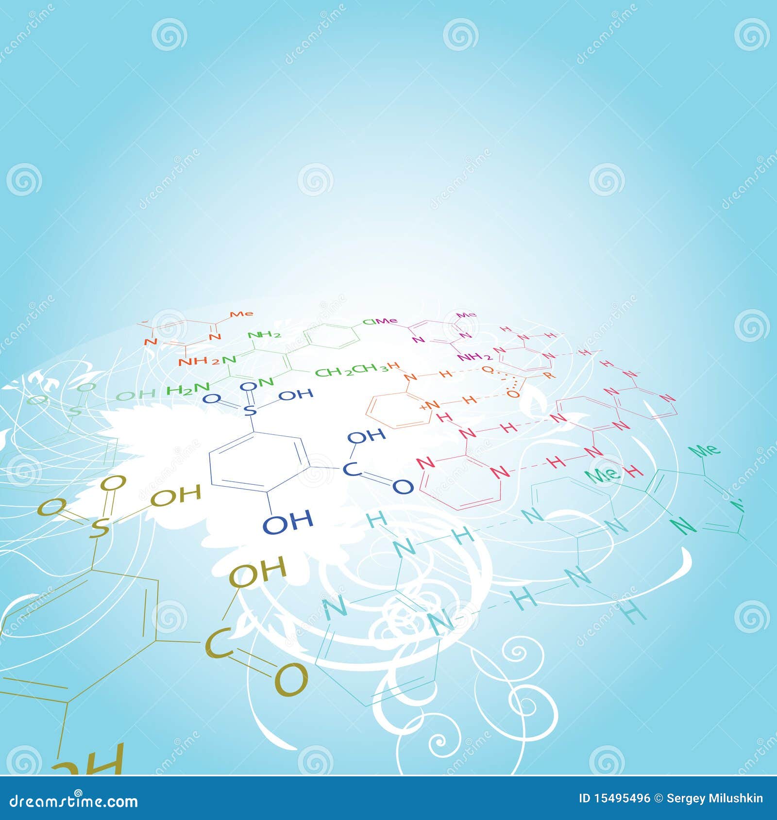Chemistry abstract design stock vector. Illustration of chemistry ...