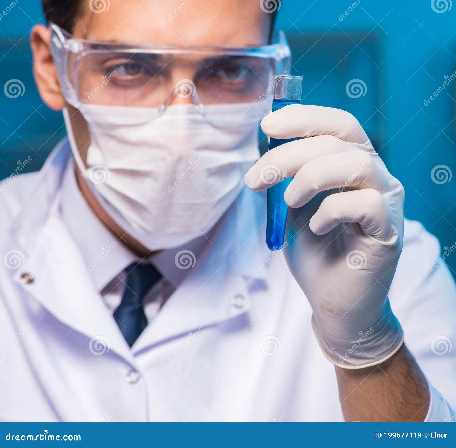 Chemistry Assistant Working in the Chemical Lab Stock Image - Image of ...