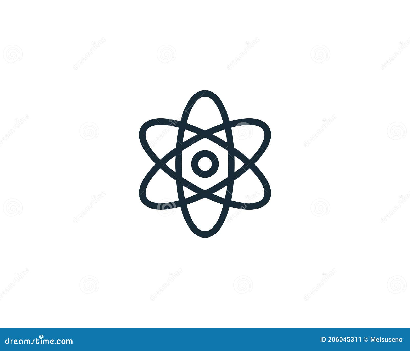 Chemistry Atom Icon Vector Logo Template Illustration Design Stock ...