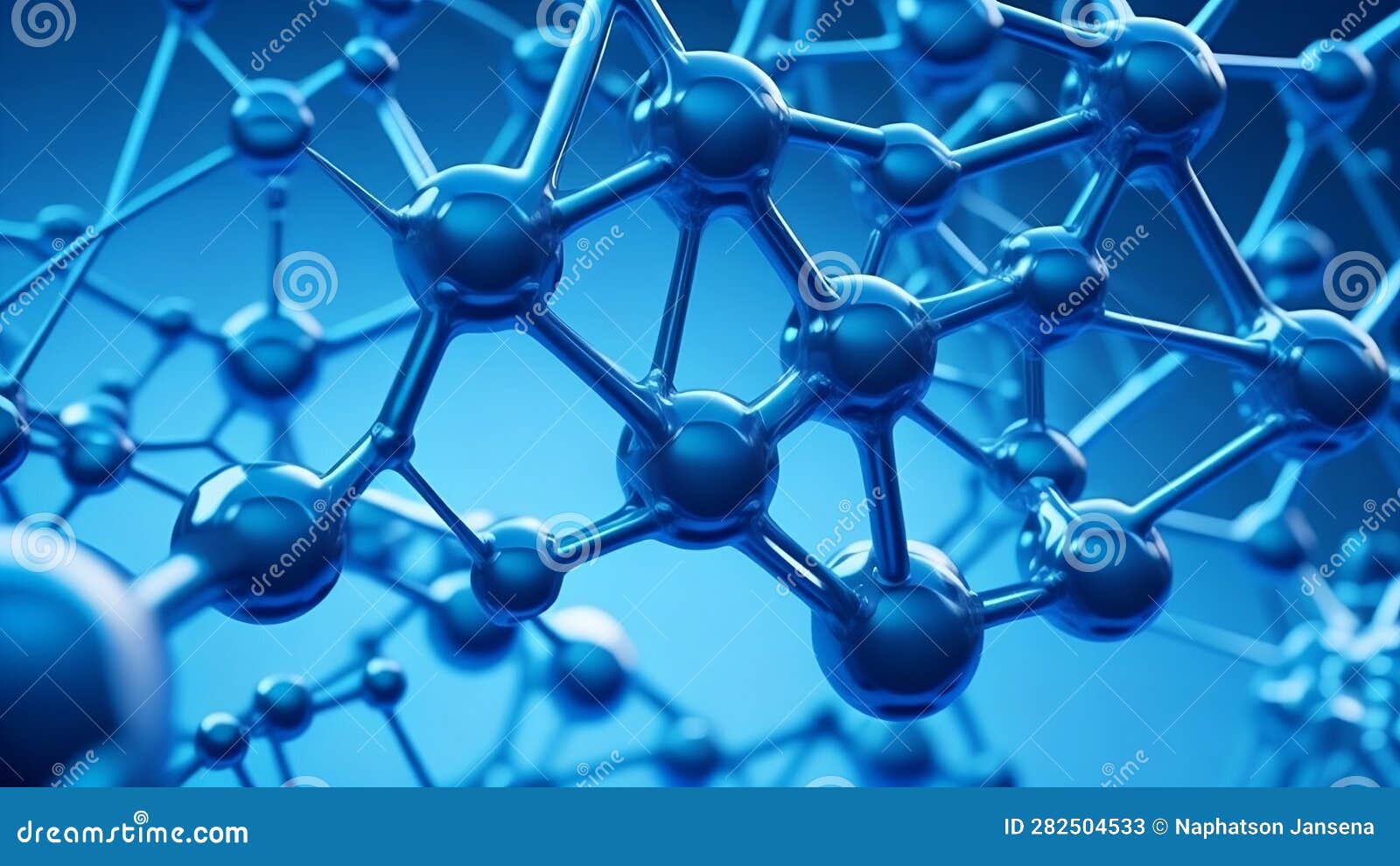 Chemistry Atomic Science Abstract Background with Glass Bubble and ...