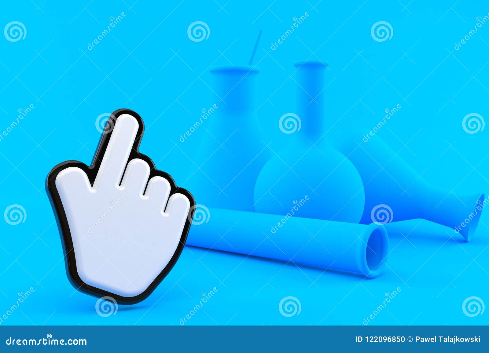 Chemistry Background with Cursor Stock Illustration - Illustration of ...