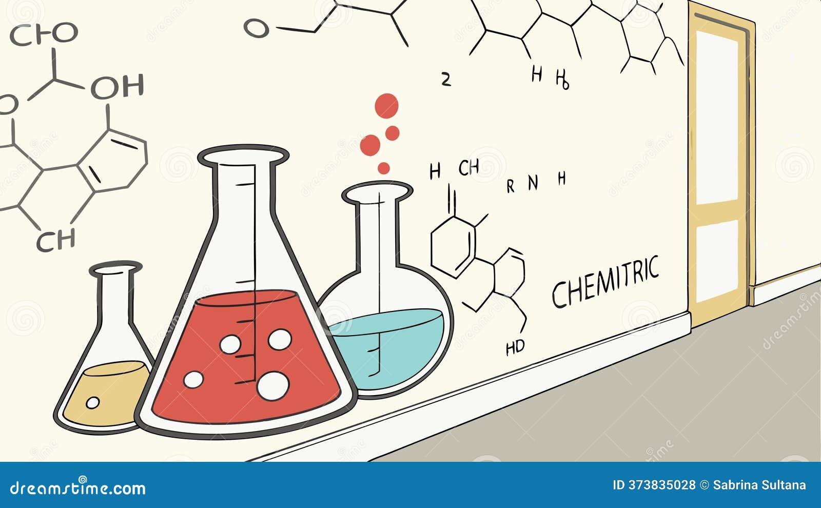 Chemistry Beakers Vector Illustration Icon | CartoonDealer.com #136862427