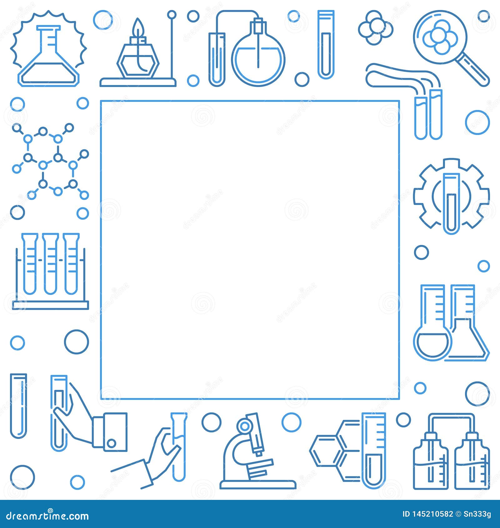 Chemistry Blue Horizontal Border Royalty-Free Stock Photography ...
