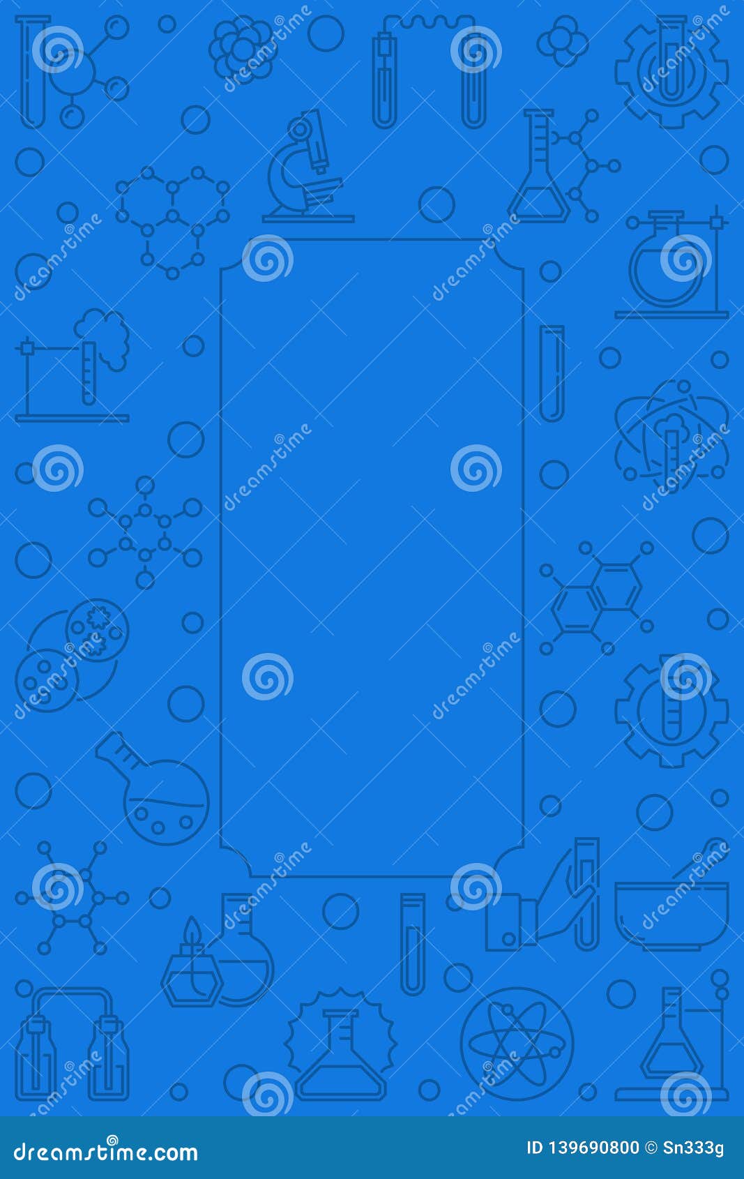 Chemistry Blue Horizontal Border Royalty-Free Stock Photography ...