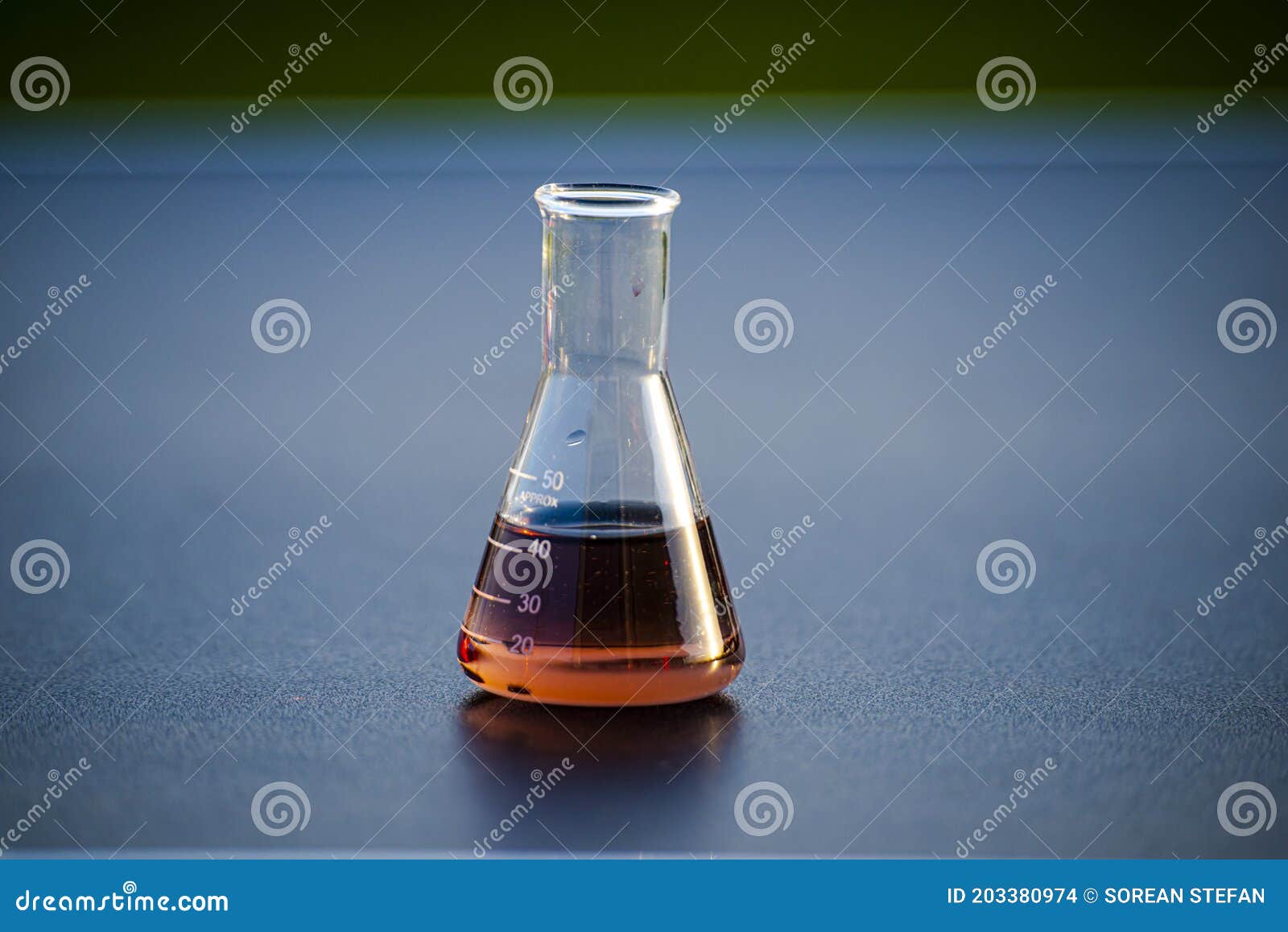 Chemistry Bootles with Red Solution Stock Photo - Image of science ...