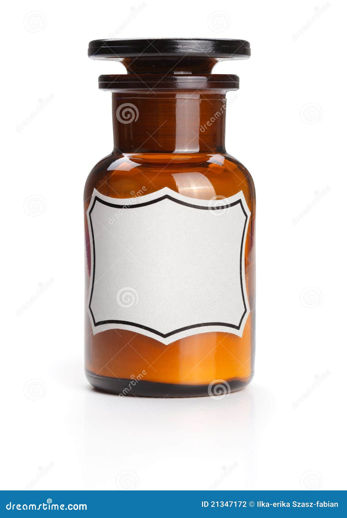 Chemistry Bottle With Blank Label And Chemical Stock Photography ...
