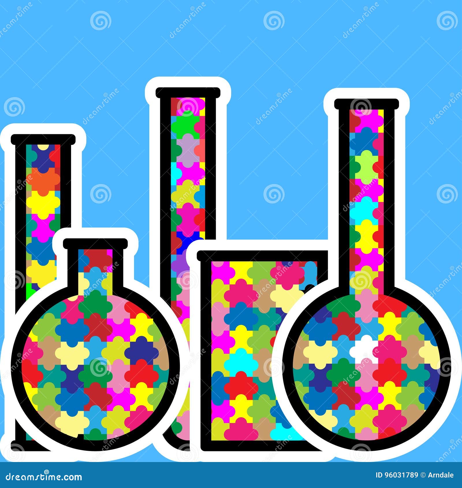 Chemistry bottles stock illustration. Illustration of medical - 96031789