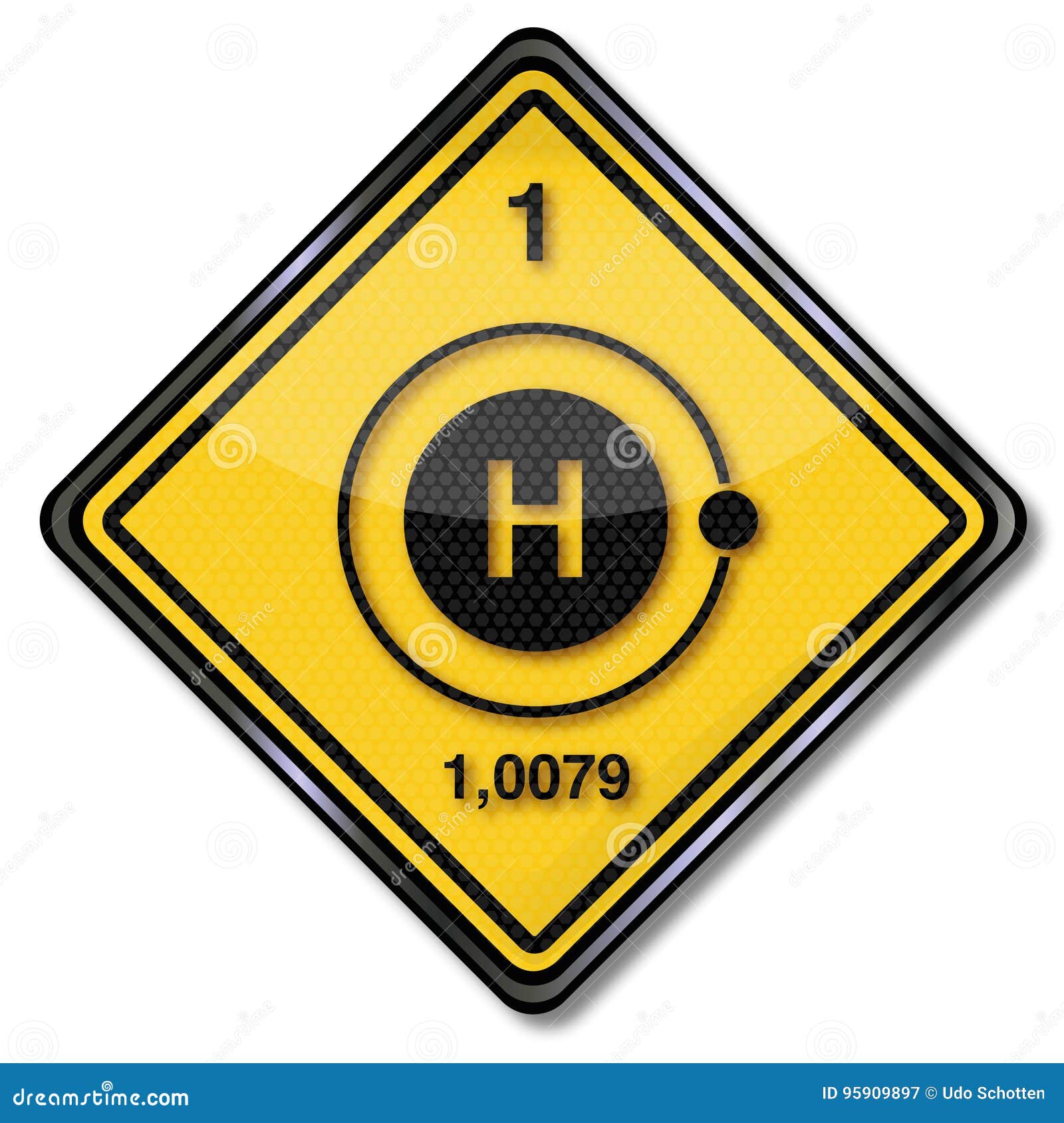 Chemistry Character Hydrogen Stock Vector - Illustration of meaning ...