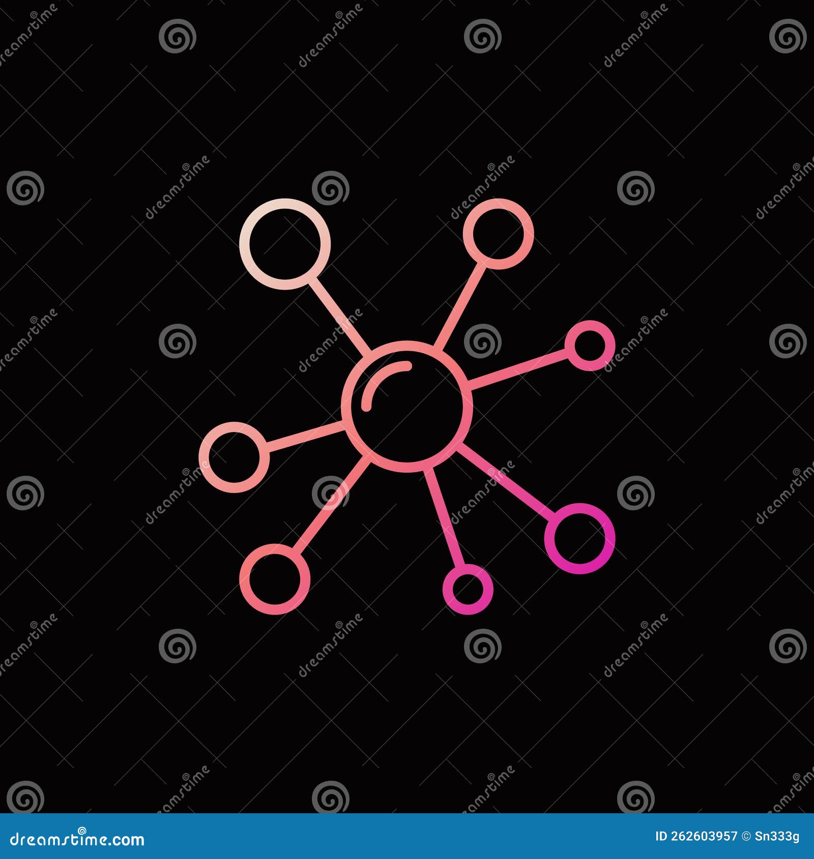 Chemistry Chemical Molecule Compound Vector Linear Colorful Icon Stock ...