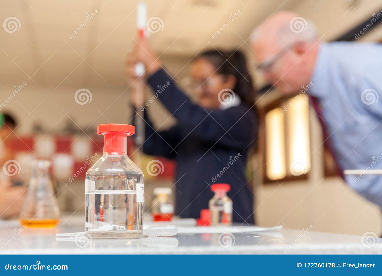 Chemistry Class, School and Education Concept Stock Photo - Image of ...