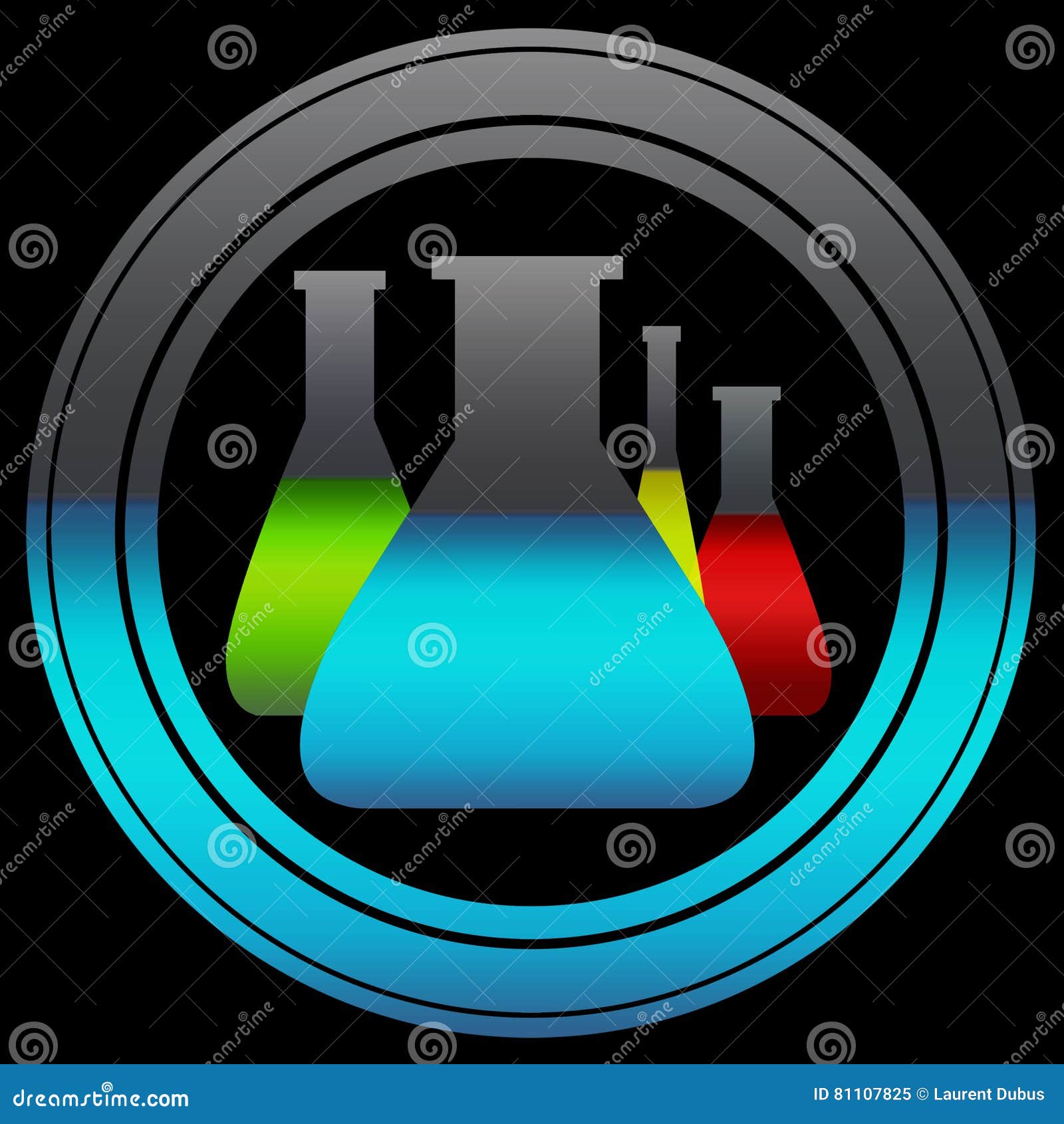 Chemistry stock illustration. Illustration of black, cylinder - 81107825