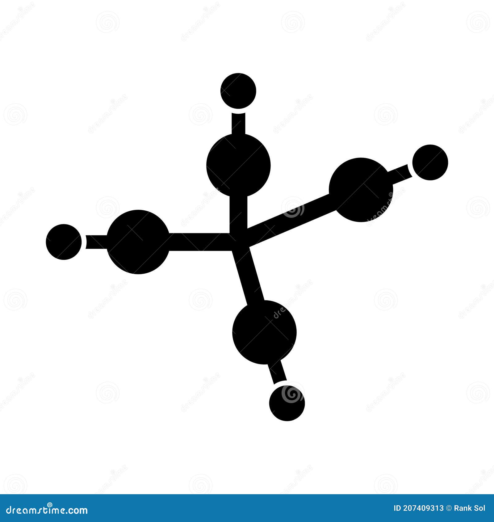 Chemistry Compound Isolated Vector Icon that Can Be Easily Modified or ...
