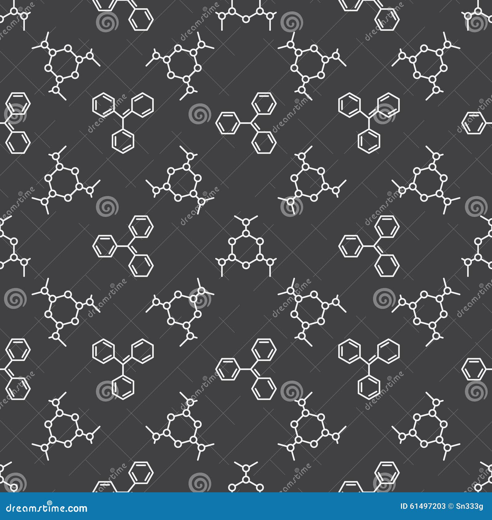 Chemistry Dark Outline Square Frame - Chemical Background Vector ...