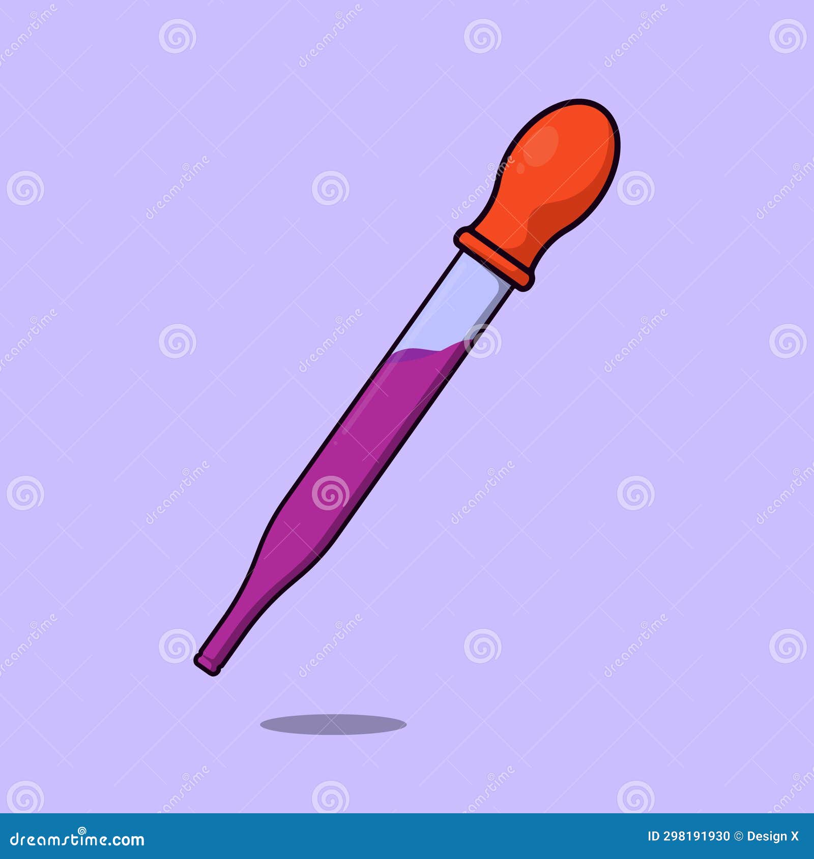 Chemistry Dropper Vector Icon Illustration Chemical Dropper Icon Stock ...