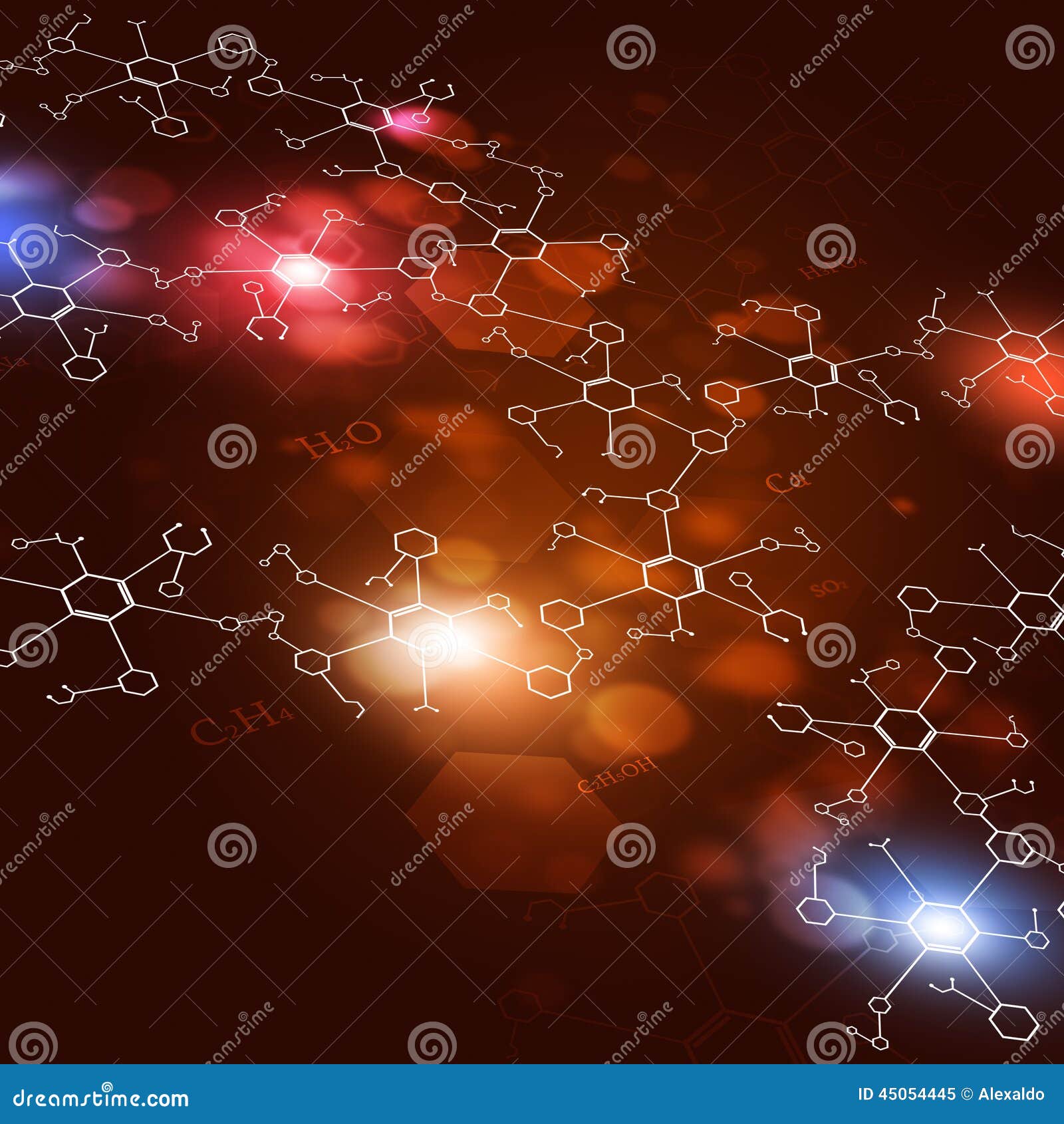 Chemistry Elements Red Background Stock Illustration - Illustration of ...