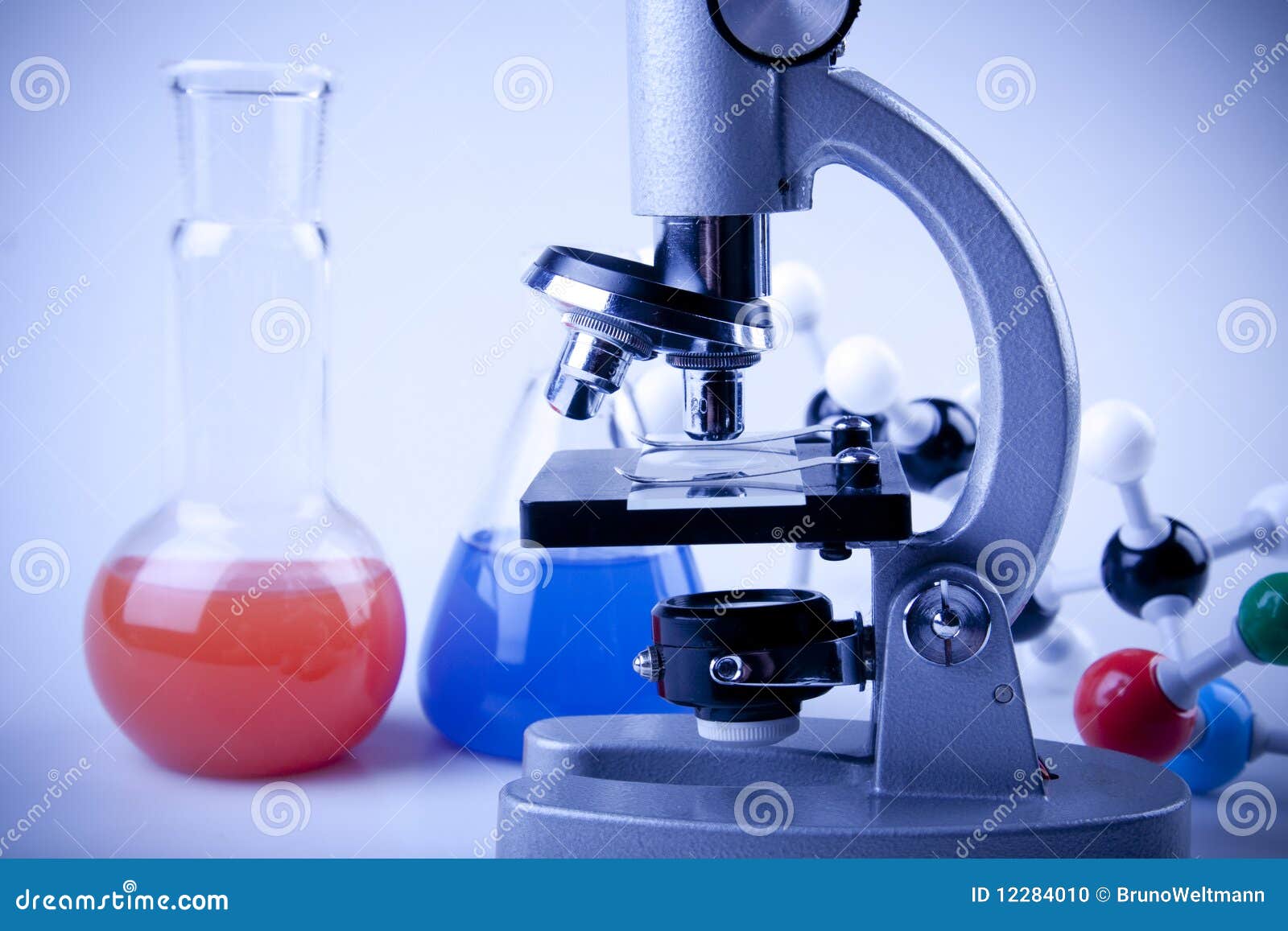 Chemistry Equipment stock photo. Image of atom, acid - 12284010