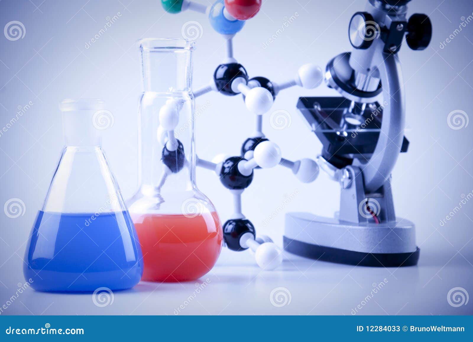 Chemistry Equipment stock image. Image of green, microscope - 12284033