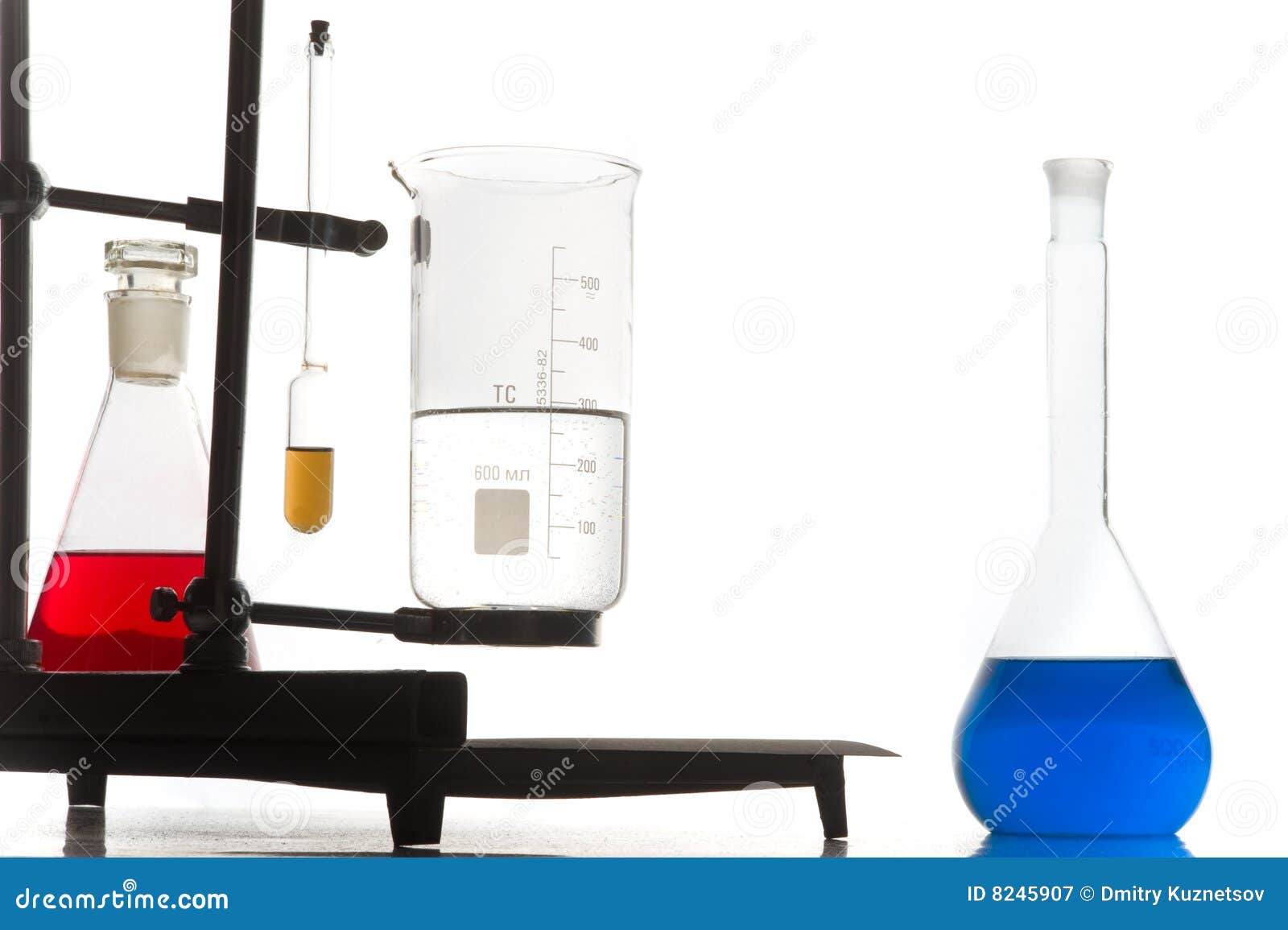 Chemistry experiment stock image. Image of class, laboratory - 8245907