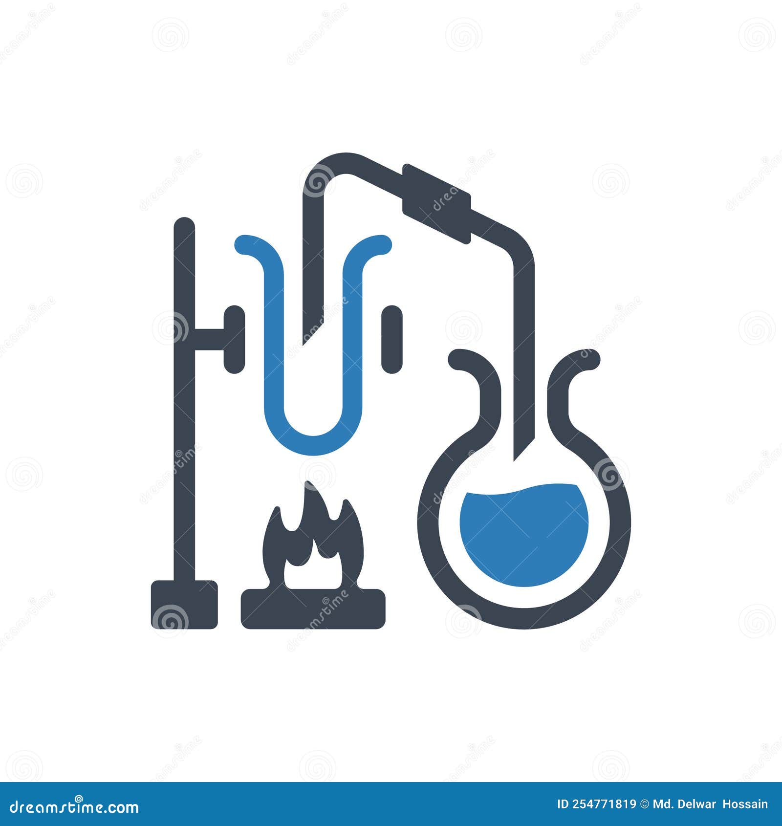 Chemistry Experiment Icon Stock Vector Illustration Of Chemistry 254771819