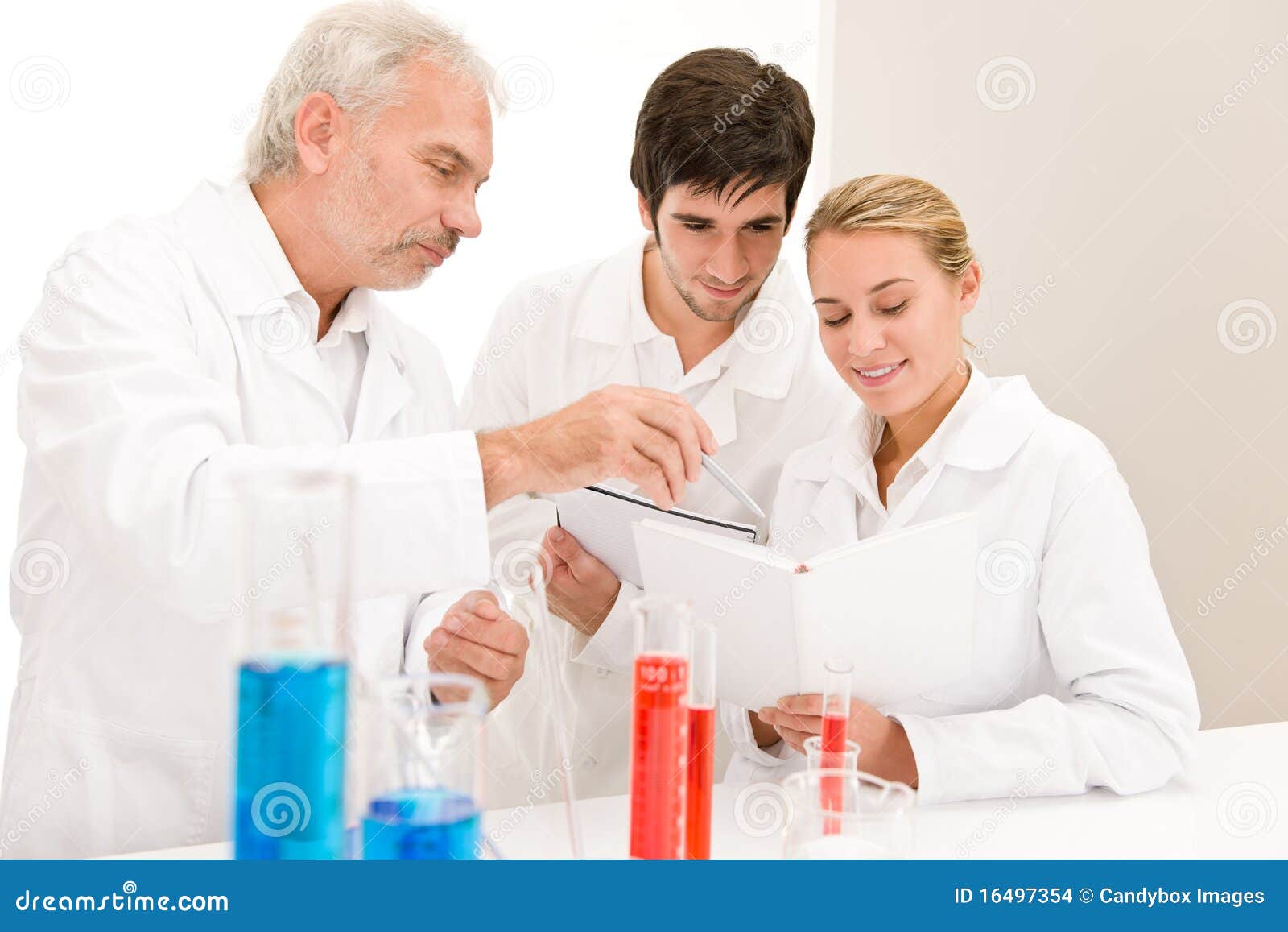 Chemistry Experiment - Scientists in Laboratory Stock Photo - Image of ...